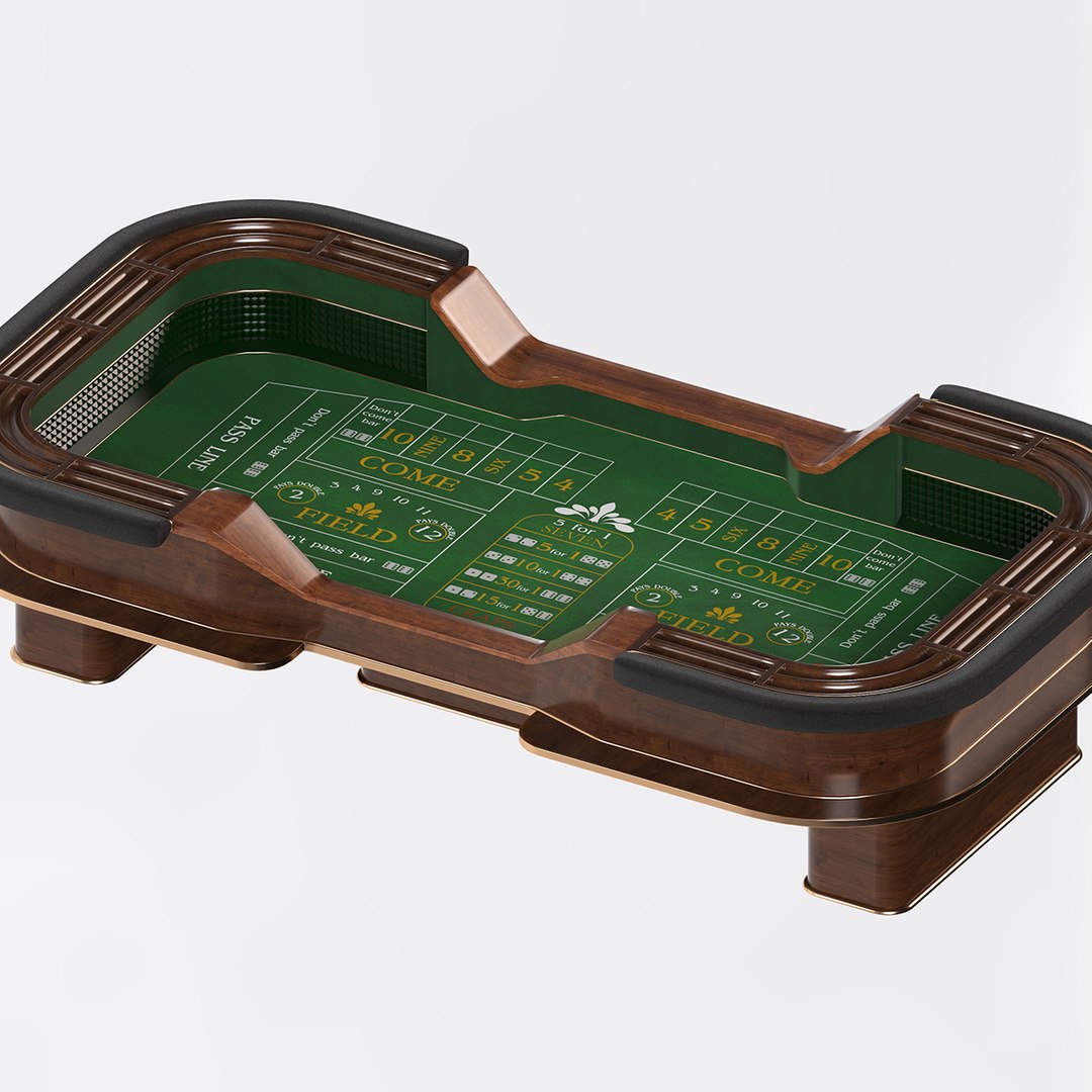 Casino Craps Table Model - TurboSquid 2089501