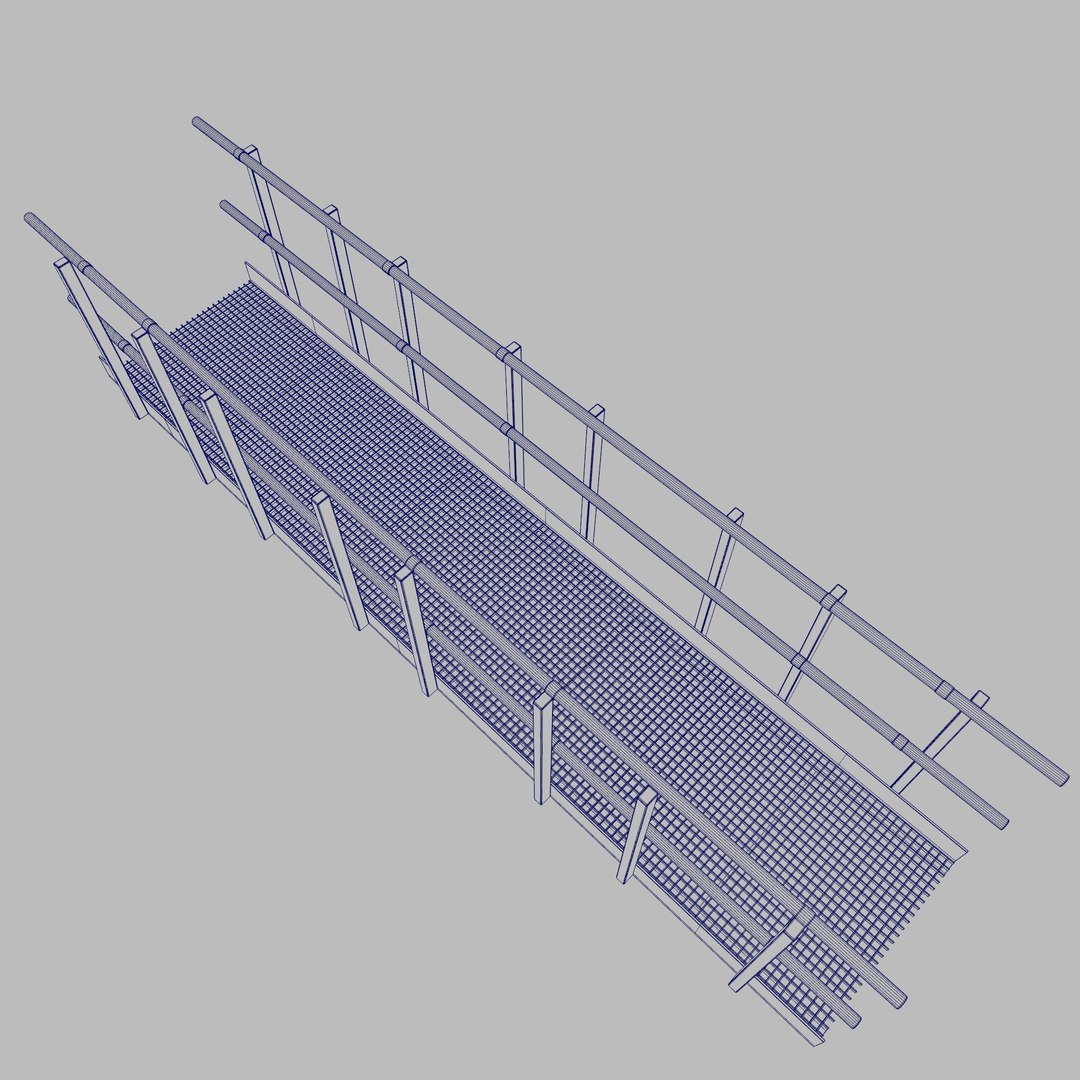 Industrial Warehouse Catwalk 3D Model - TurboSquid 2332032