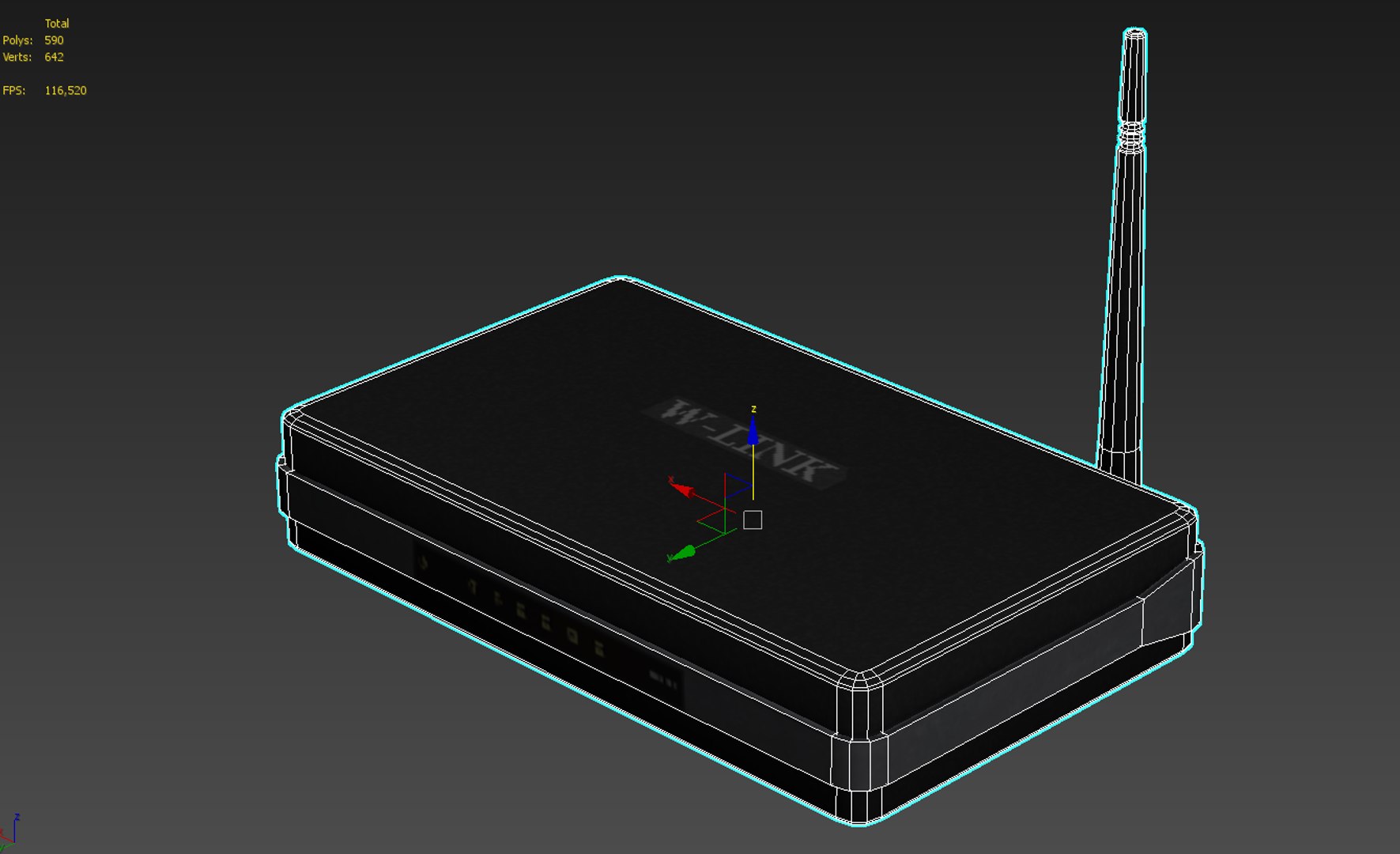 3d Model Wireless Router