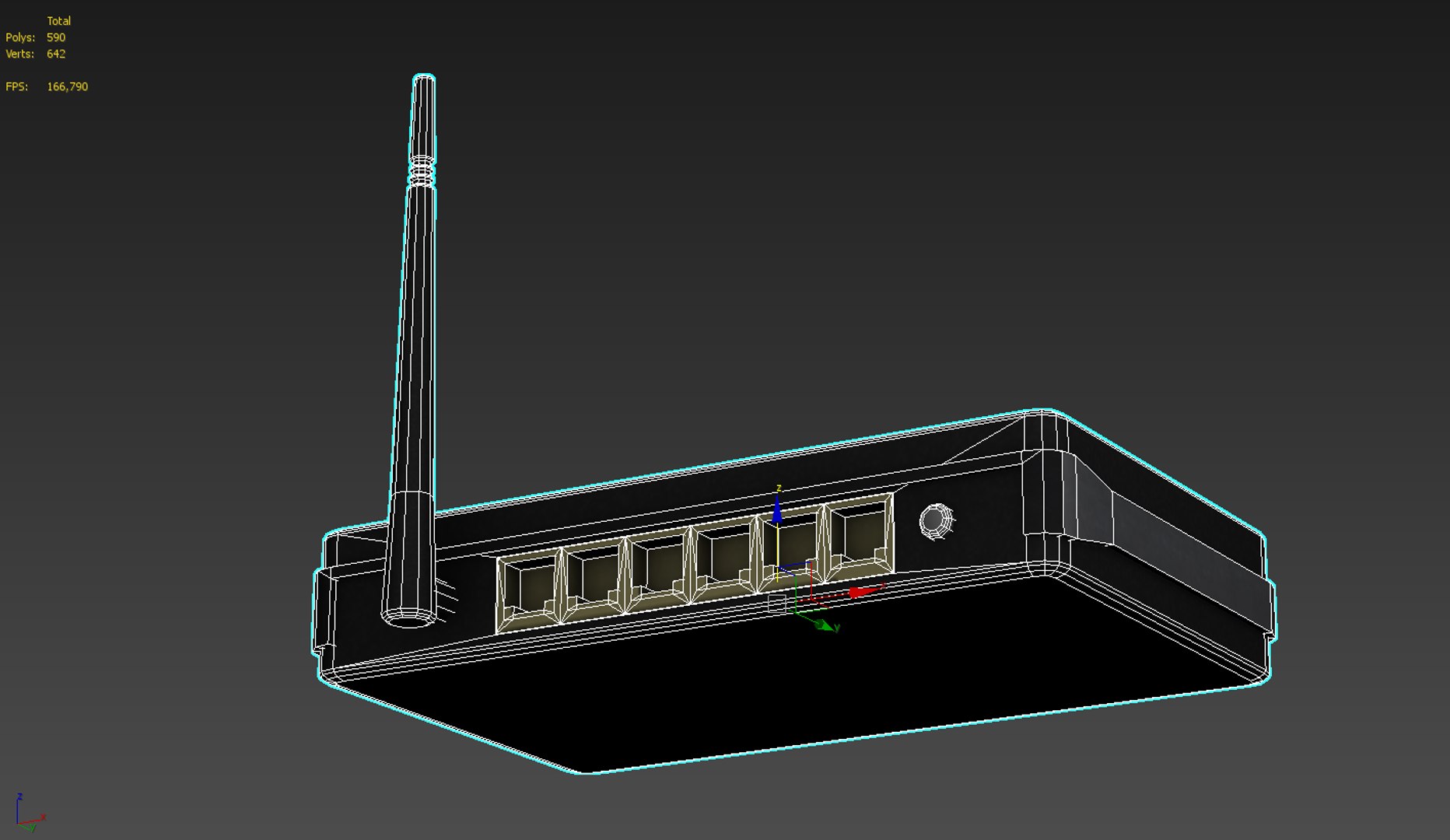 3d Model Wireless Router