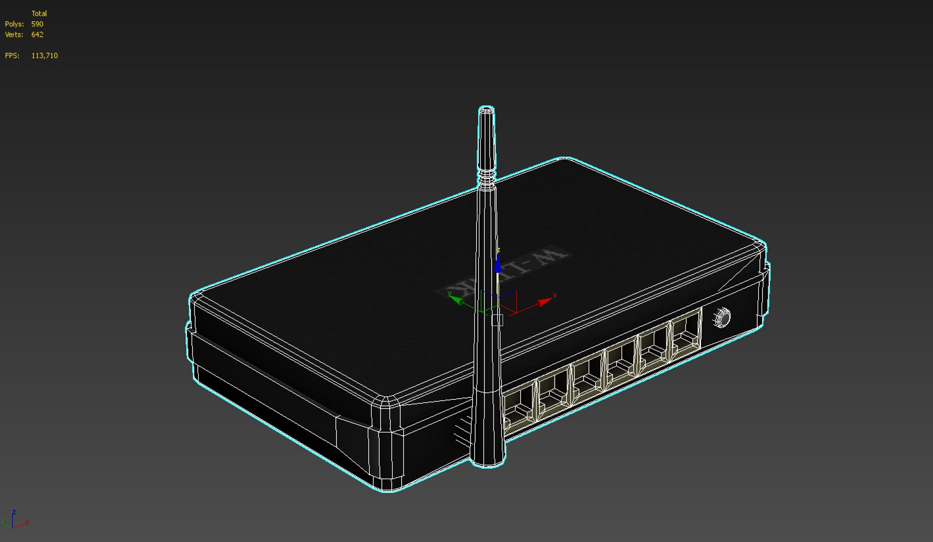 3d Model Wireless Router