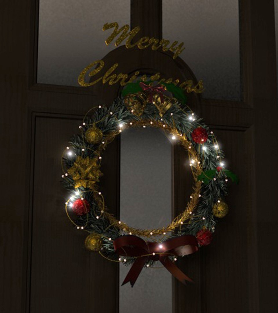 c4d christmas wreath