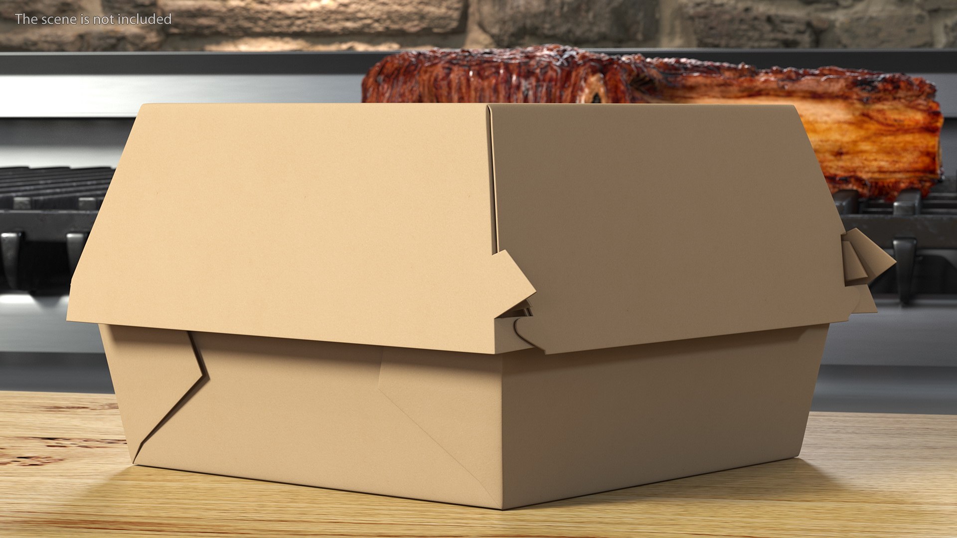 Burger Box Closed Brown 3D - TurboSquid 1852196