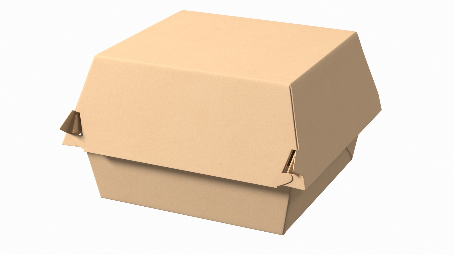 Burger Box Closed Brown 3D - TurboSquid 1852196