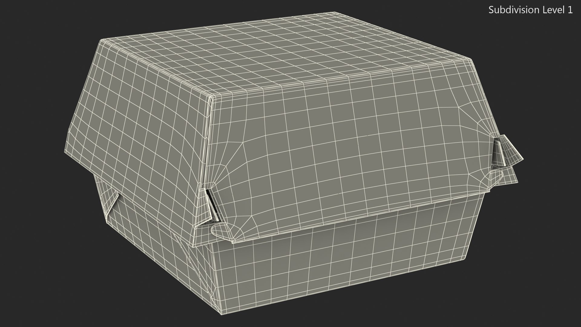 Burger Box Closed Brown 3D - TurboSquid 1852196