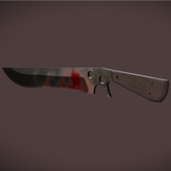sar knife zombie 3d model