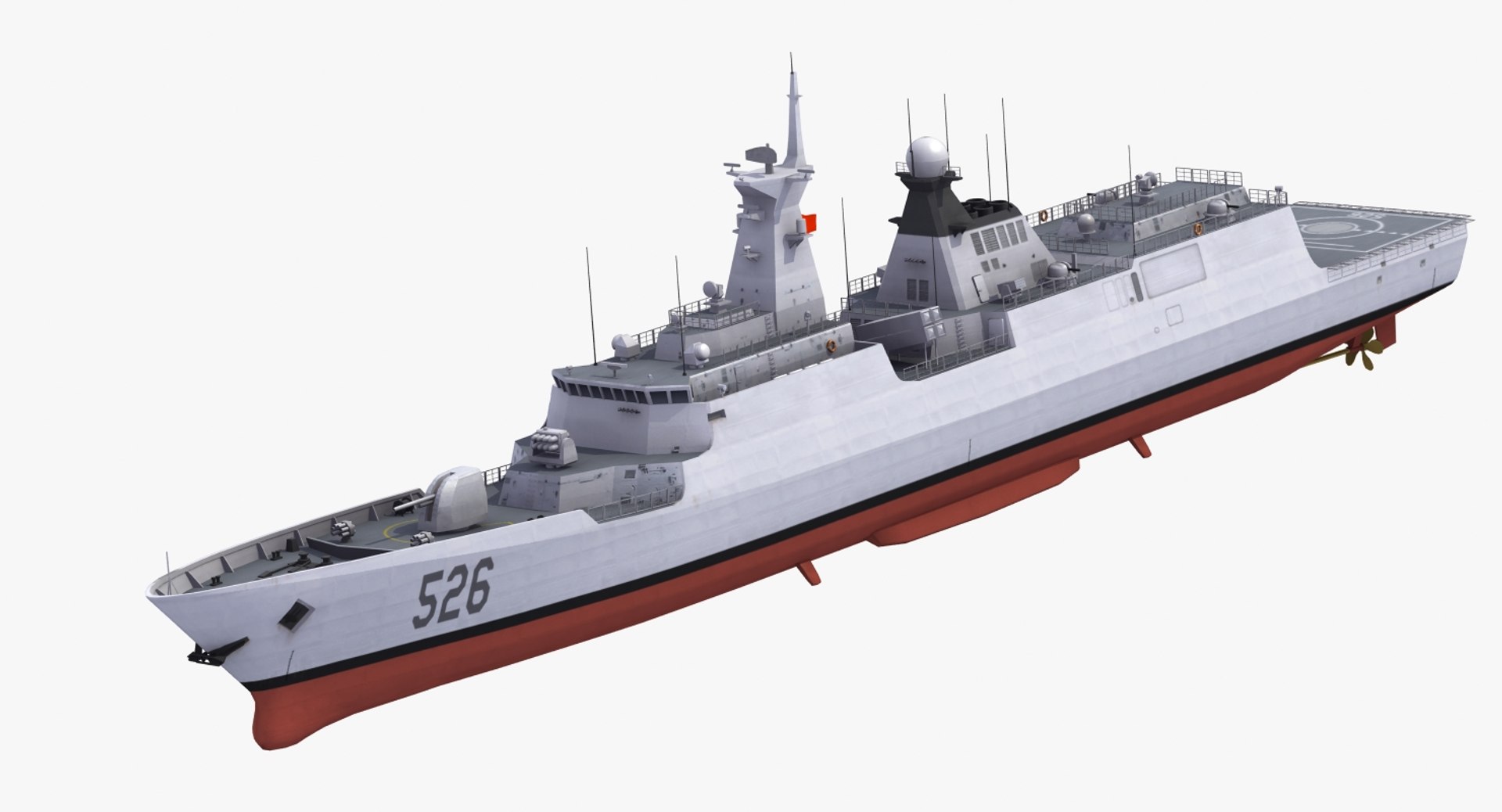 Chinese Warships Naval Ship 3D Model - TurboSquid 1188205