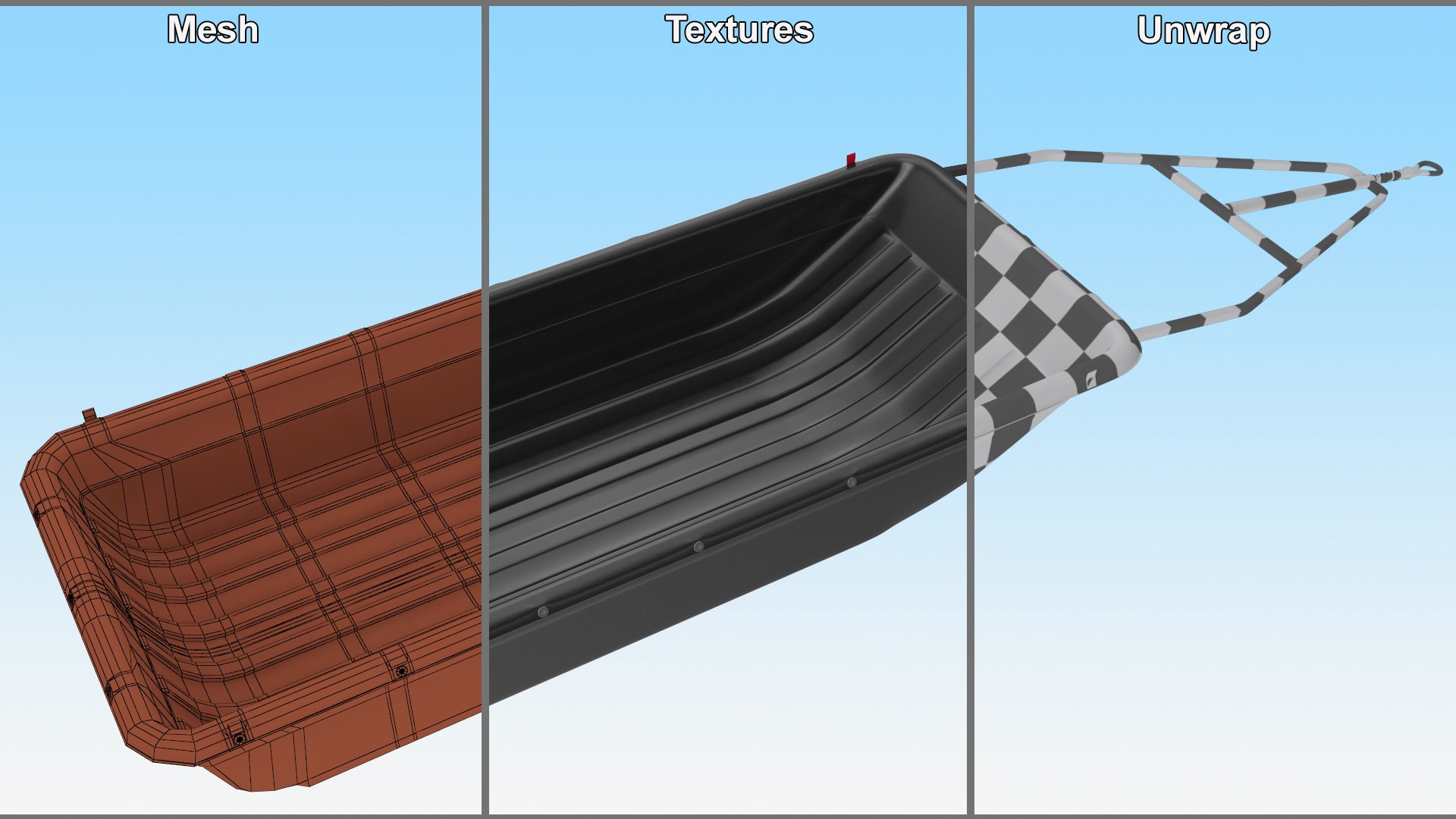3D Open Body Freight Sled - TurboSquid 2111039