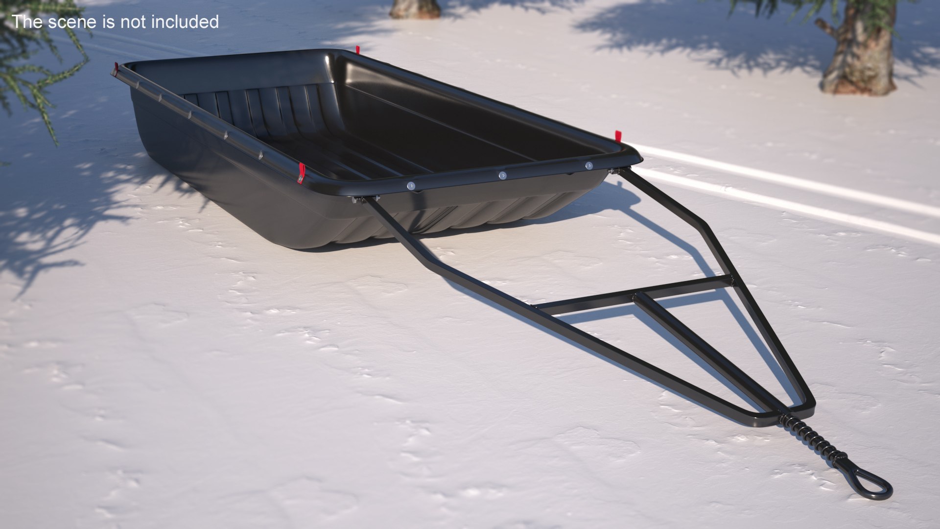 3D Open Body Freight Sled - TurboSquid 2111039