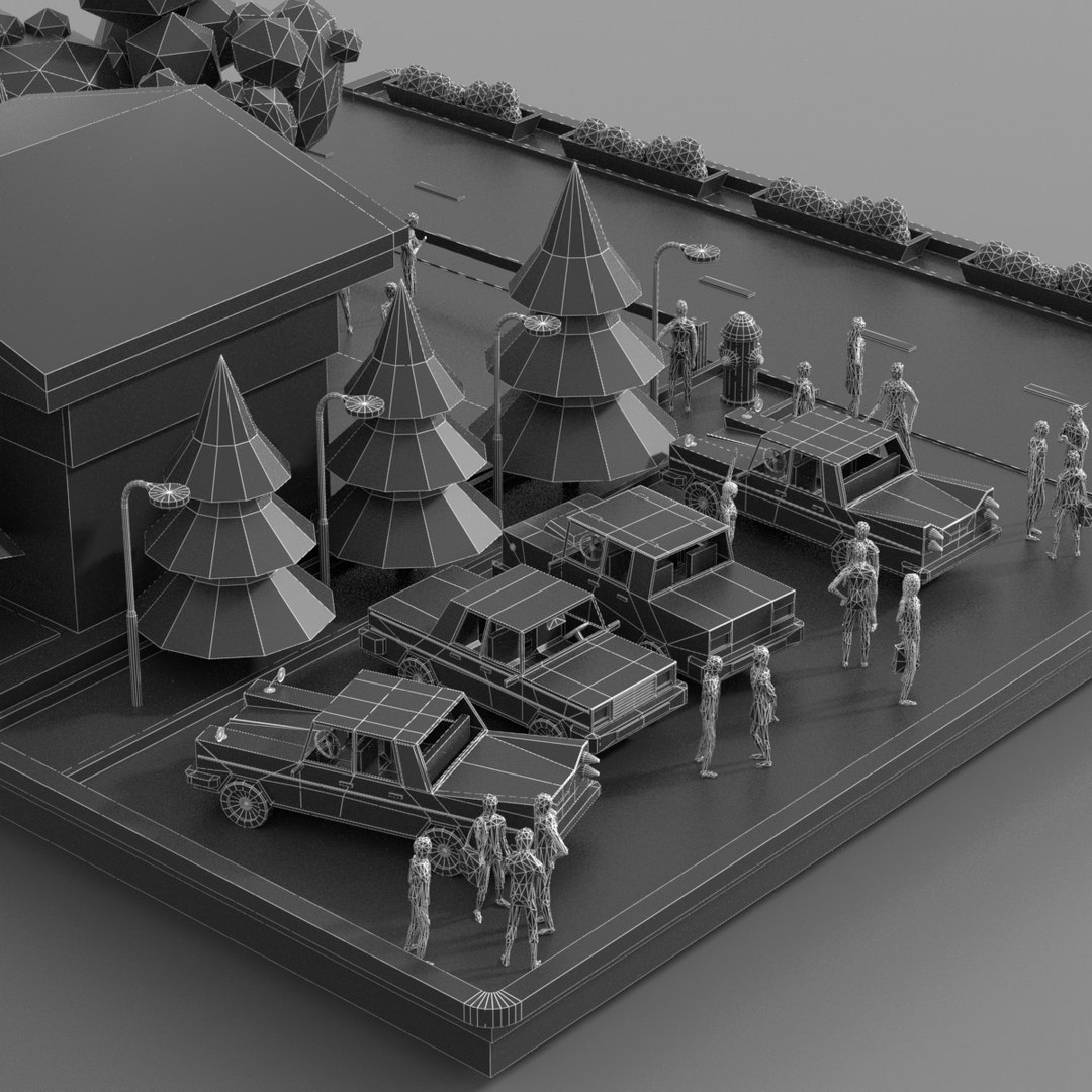 Scene Department Cars 3D Model - TurboSquid 1309590