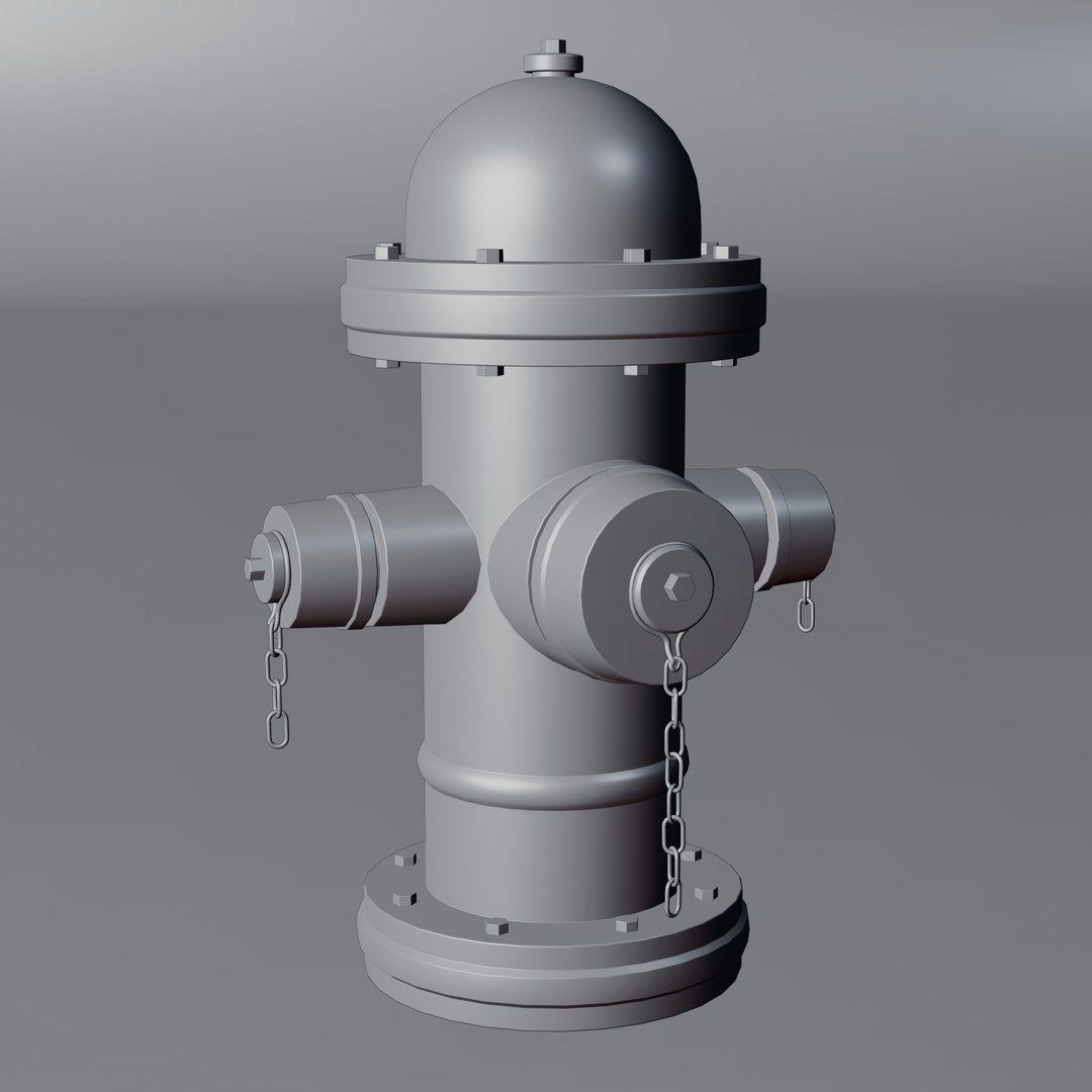 Rusty Fire Hydrant - Baked Textures 3D Model - TurboSquid 2281340