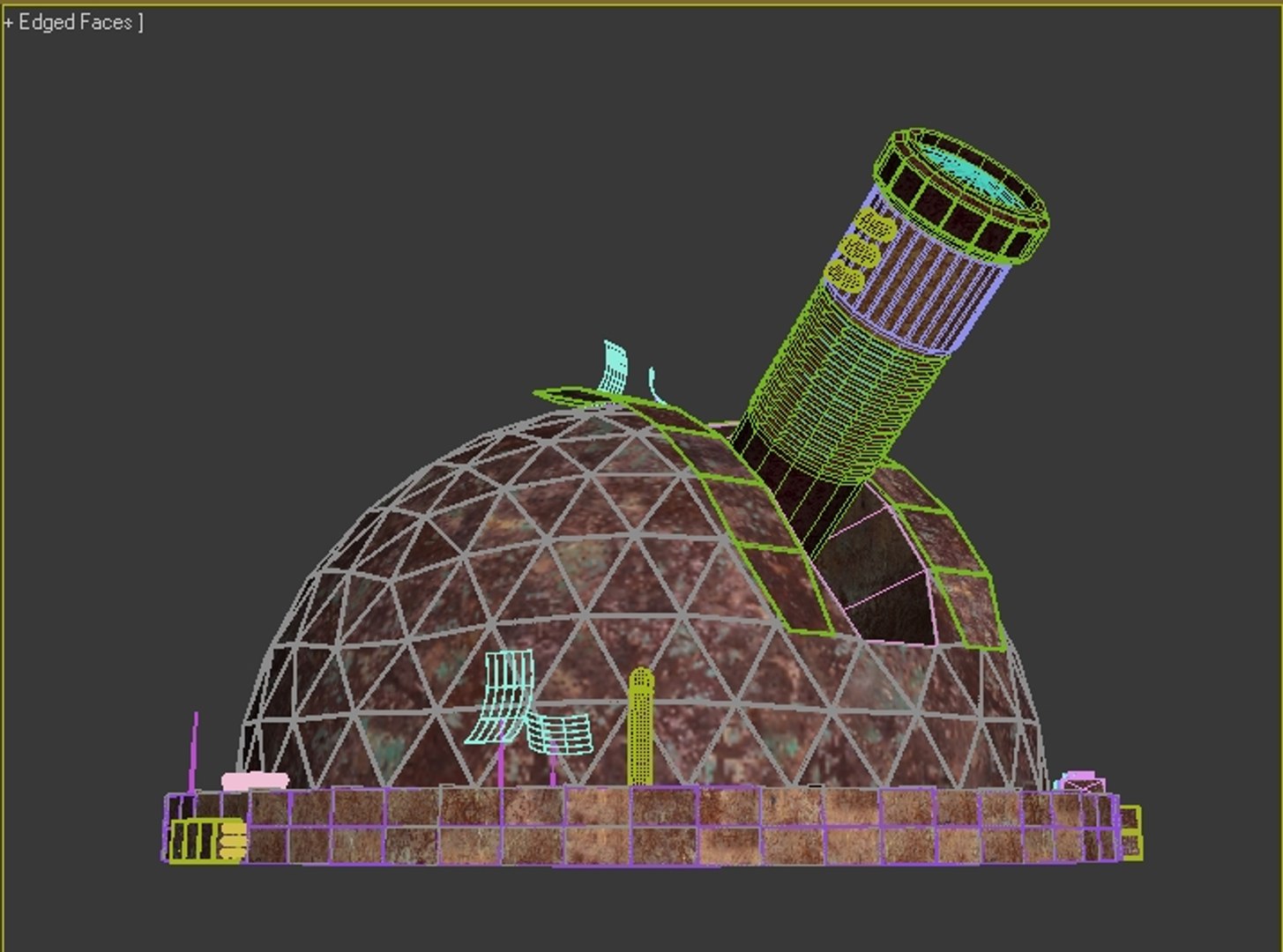 3d sci fi observatory