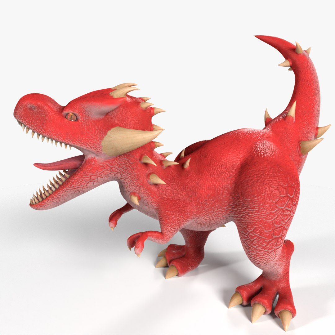 Dinosaur T-Rex-Alike Red 3D - TurboSquid 2003406