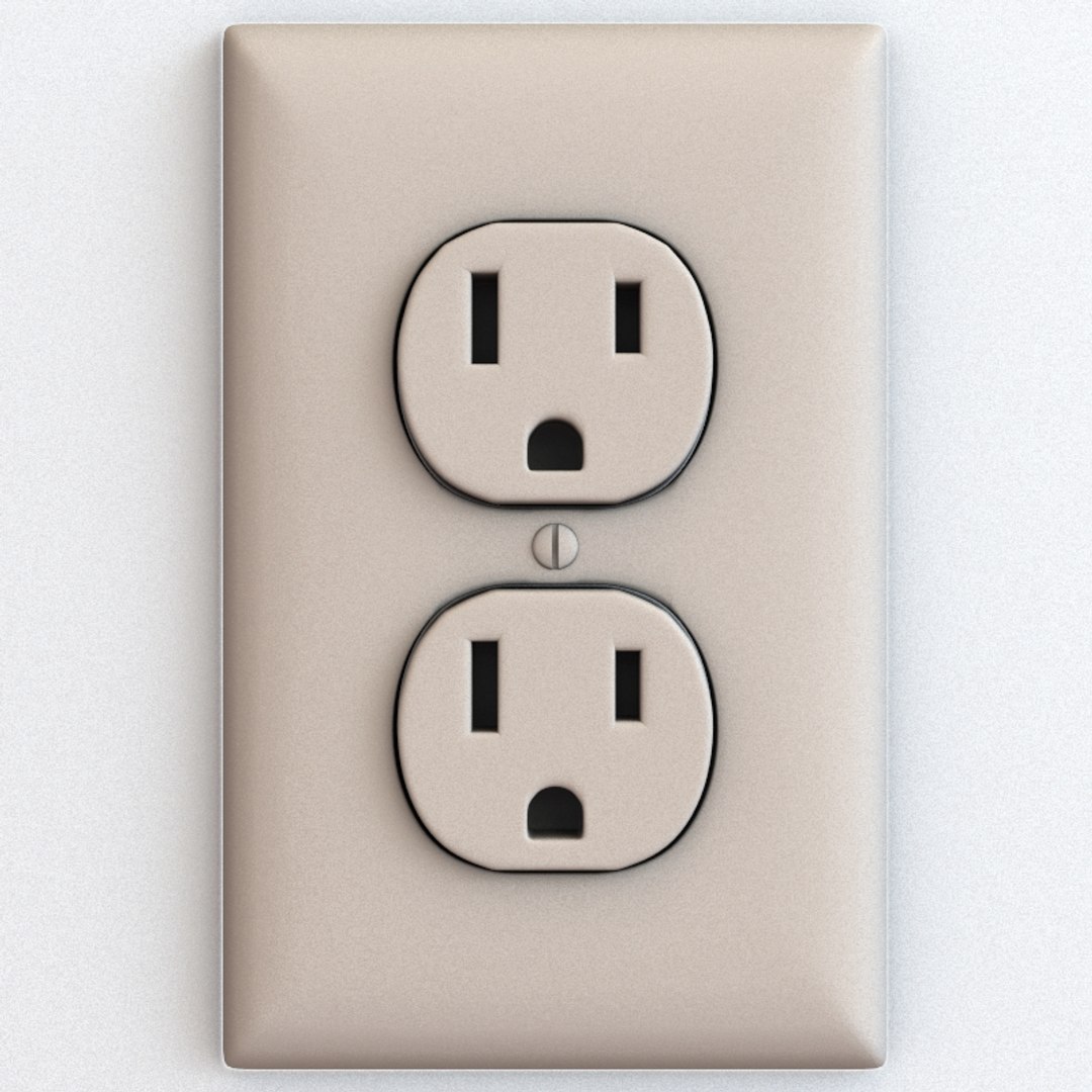 3d Electrical Receptacle Model