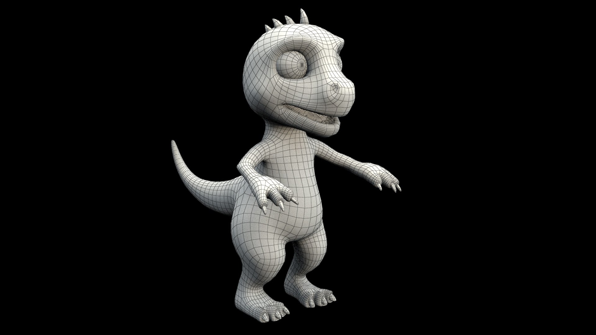 Cartoon Young Dino 3D Model - TurboSquid 2246047