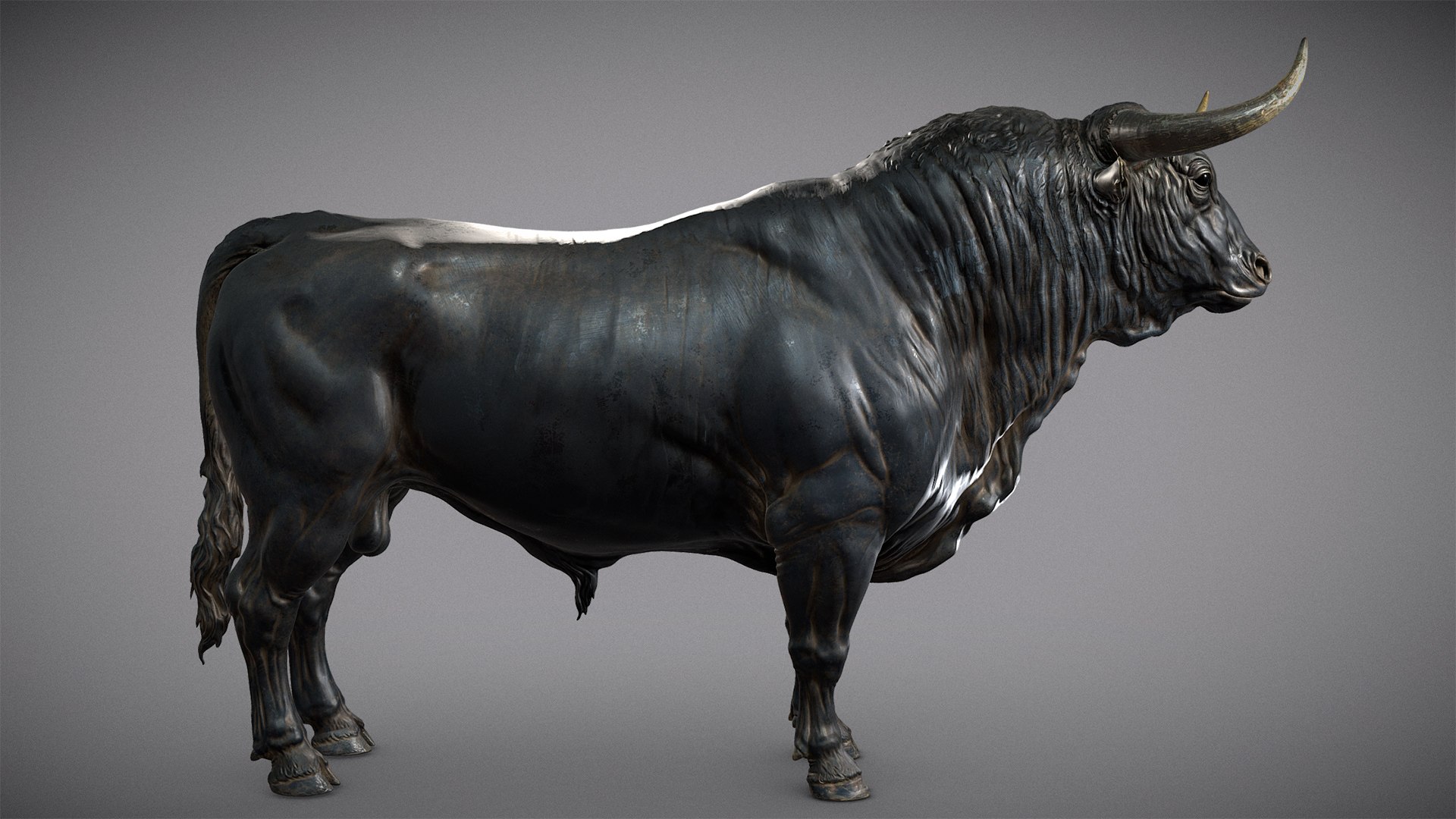 3D Bull - 3D Sculpting - High Poly Model - TurboSquid 2318242