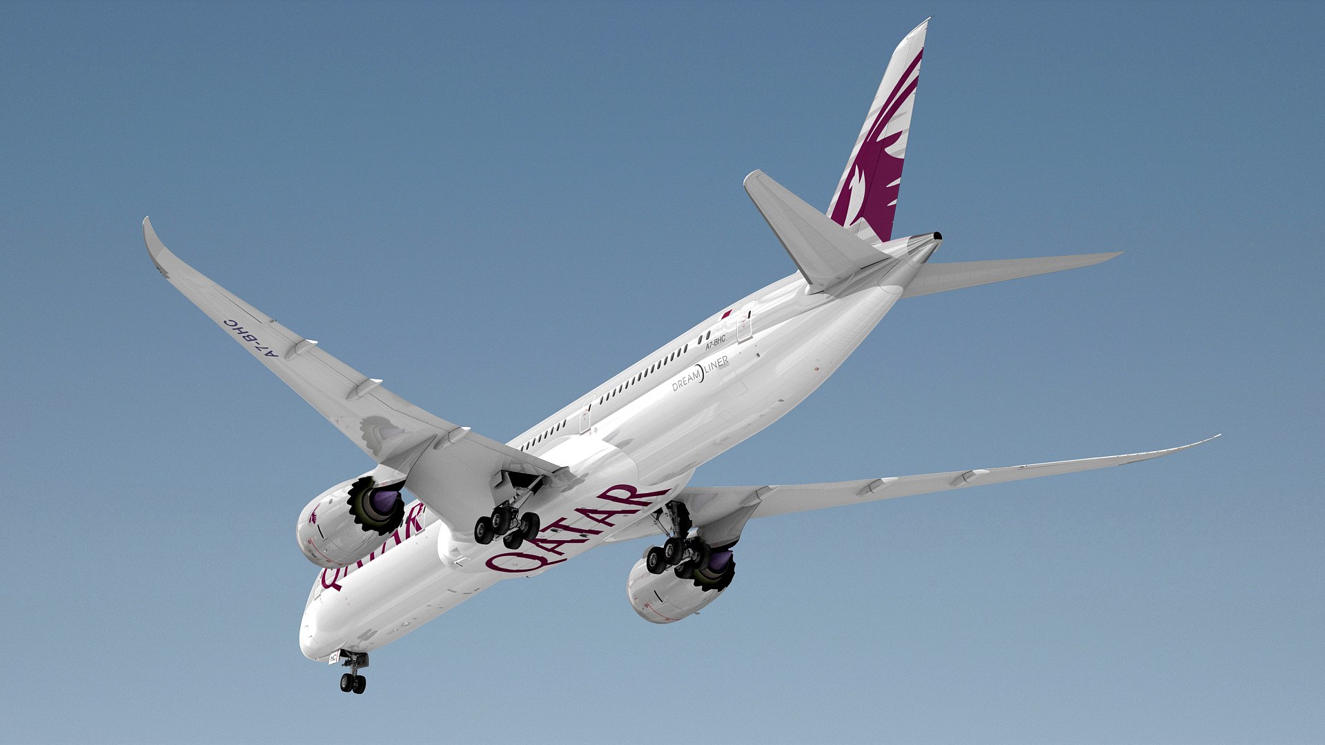 Boeing 787-9 Qatar Airways 3D Model - TurboSquid 2007028