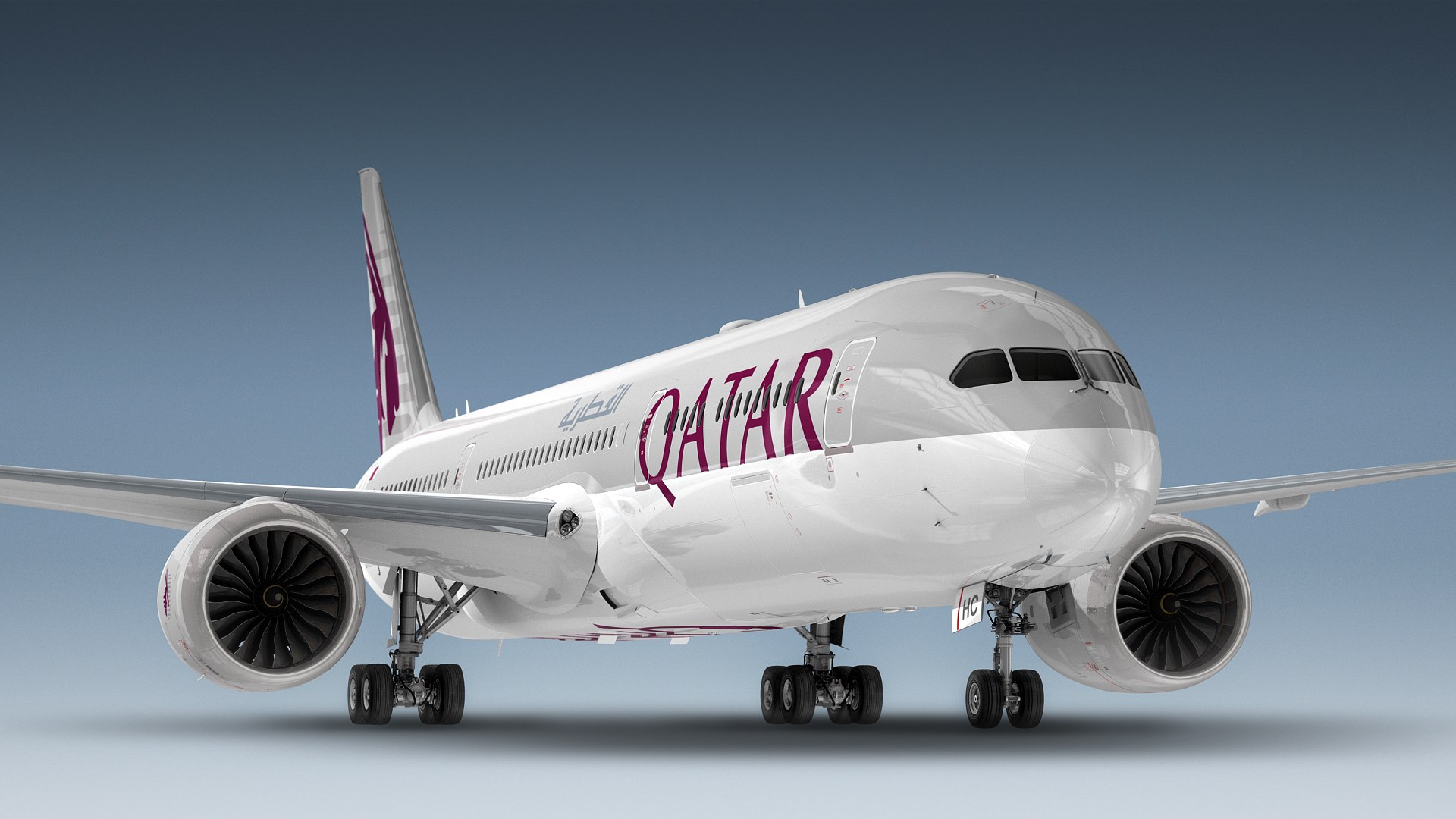 Boeing 787-9 Qatar Airways 3D Model - TurboSquid 2007028