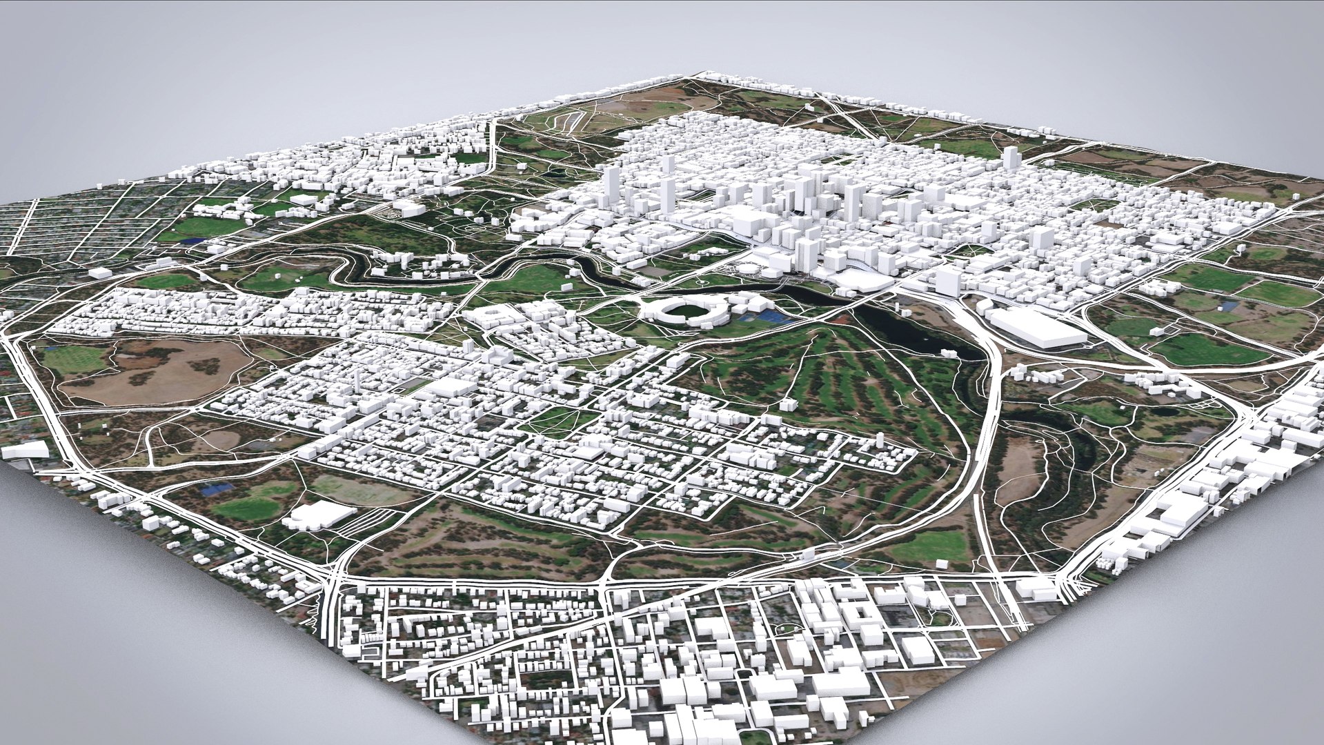 3D Cityscape Adelaide Australia - TurboSquid 1792113