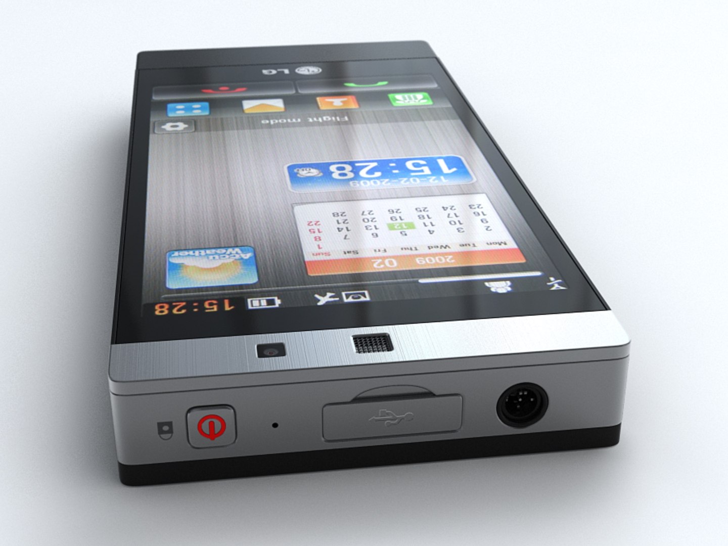 3d Model Lg Gd880 Mini Mobile Phone