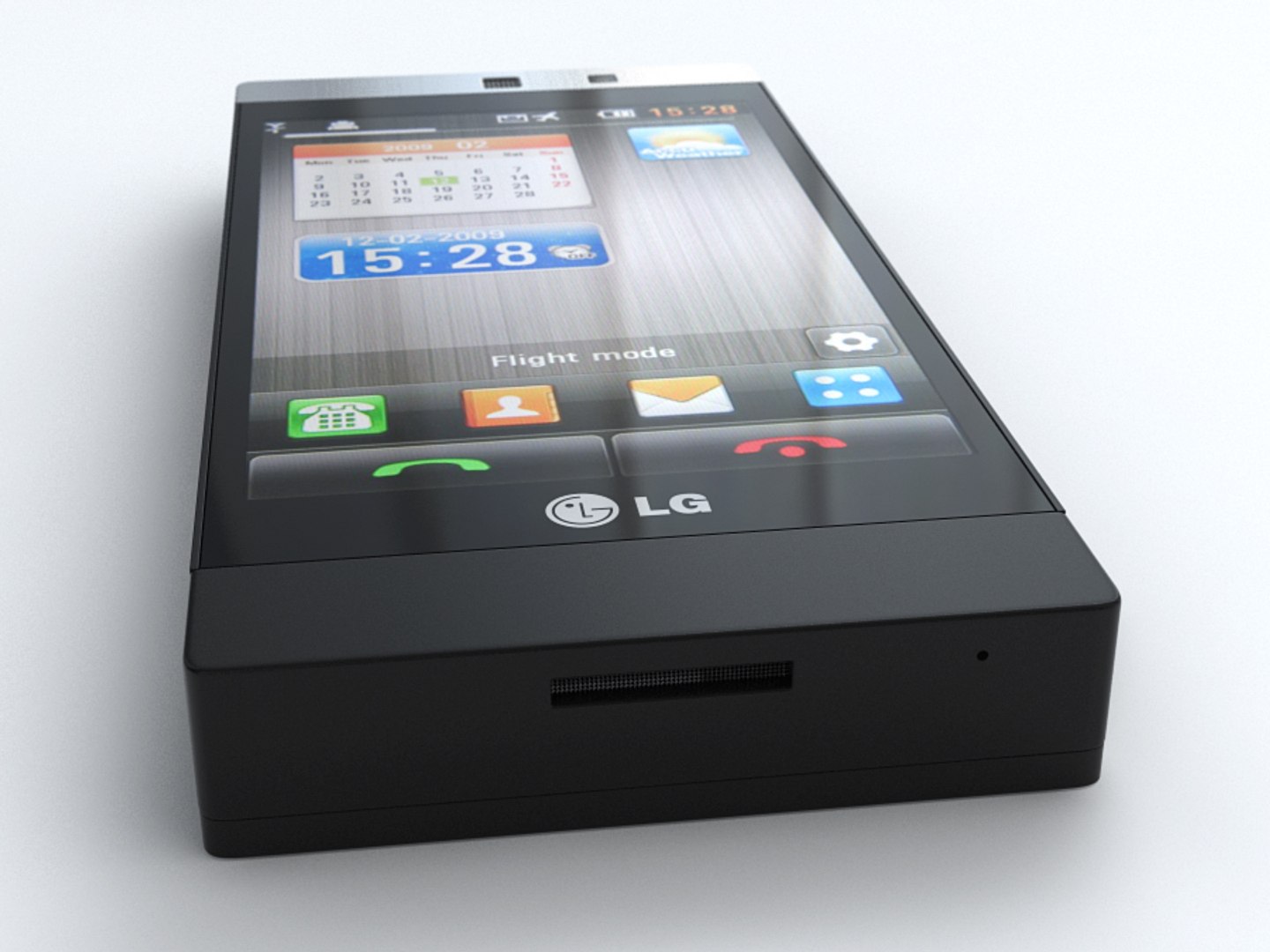 3d Model Lg Gd880 Mini Mobile Phone