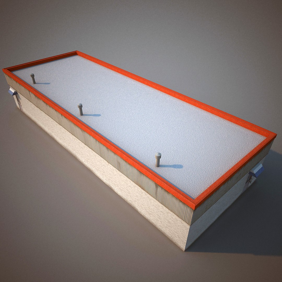 3d Car Service Building Model