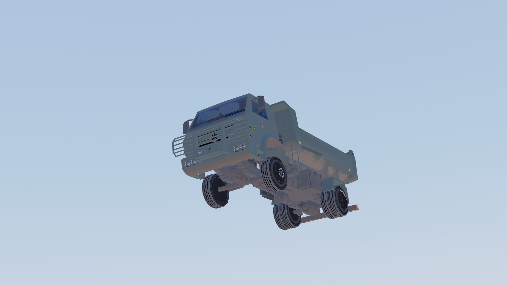 3D Worker 4X4 EB Tipper Model - TurboSquid 2026974