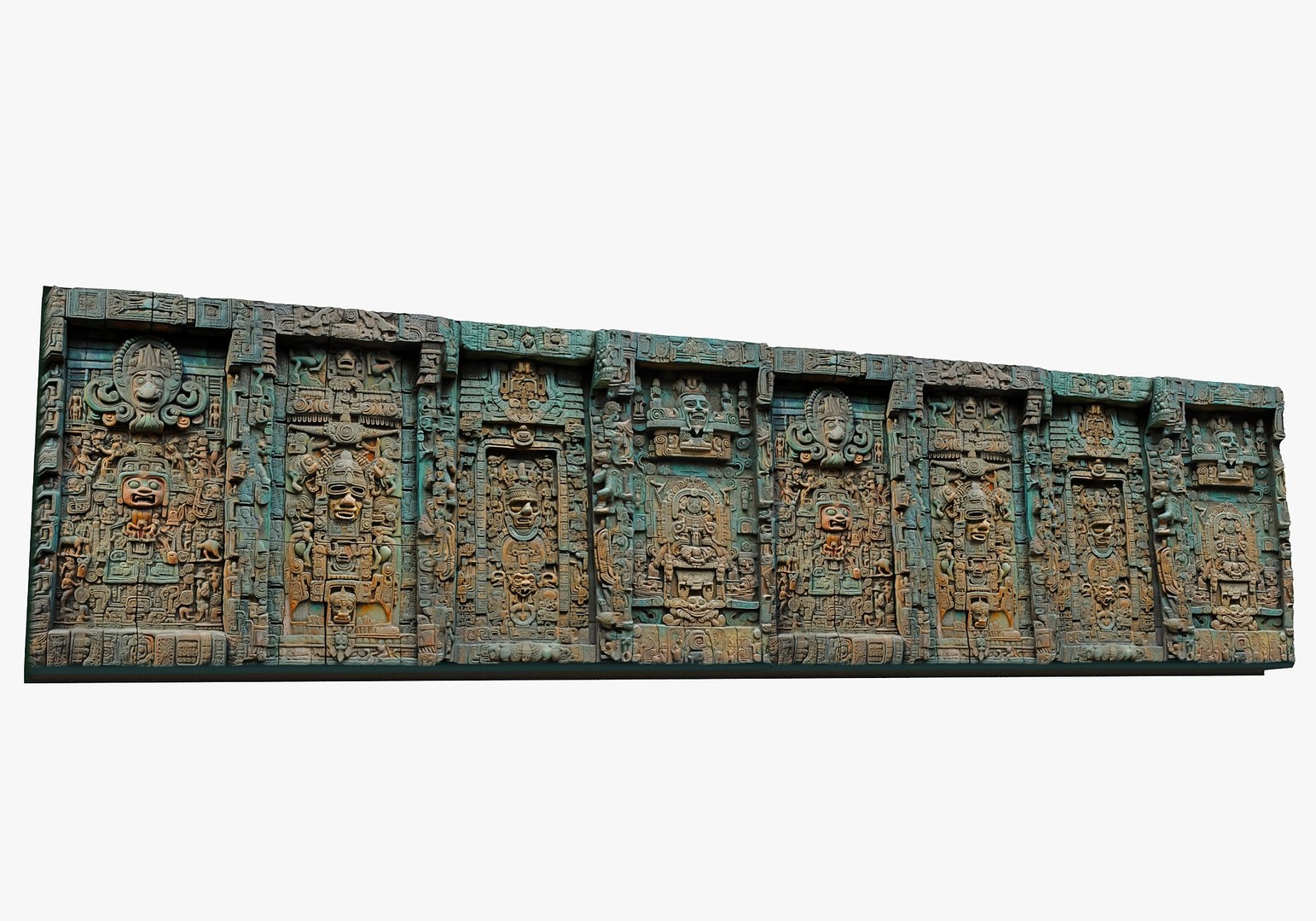 3D Walls of Ancient Mayan Architecture Pack 16 model - TurboSquid 2066674