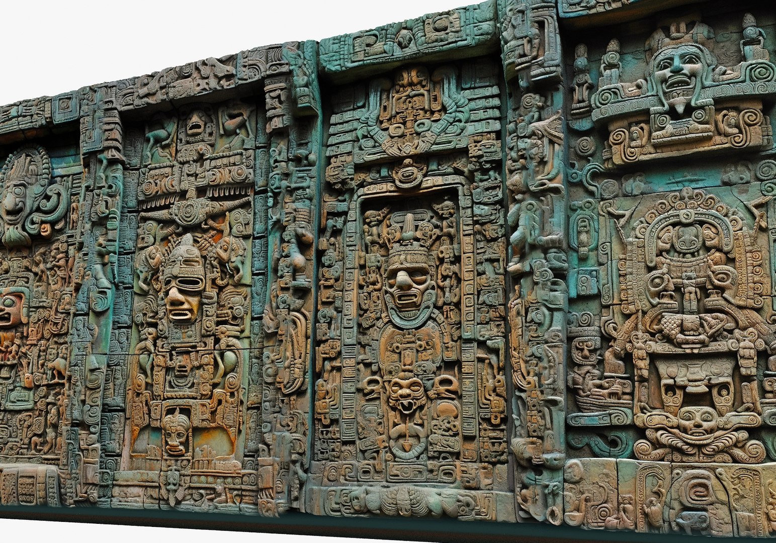 3D Walls of Ancient Mayan Architecture Pack 16 model - TurboSquid 2066674