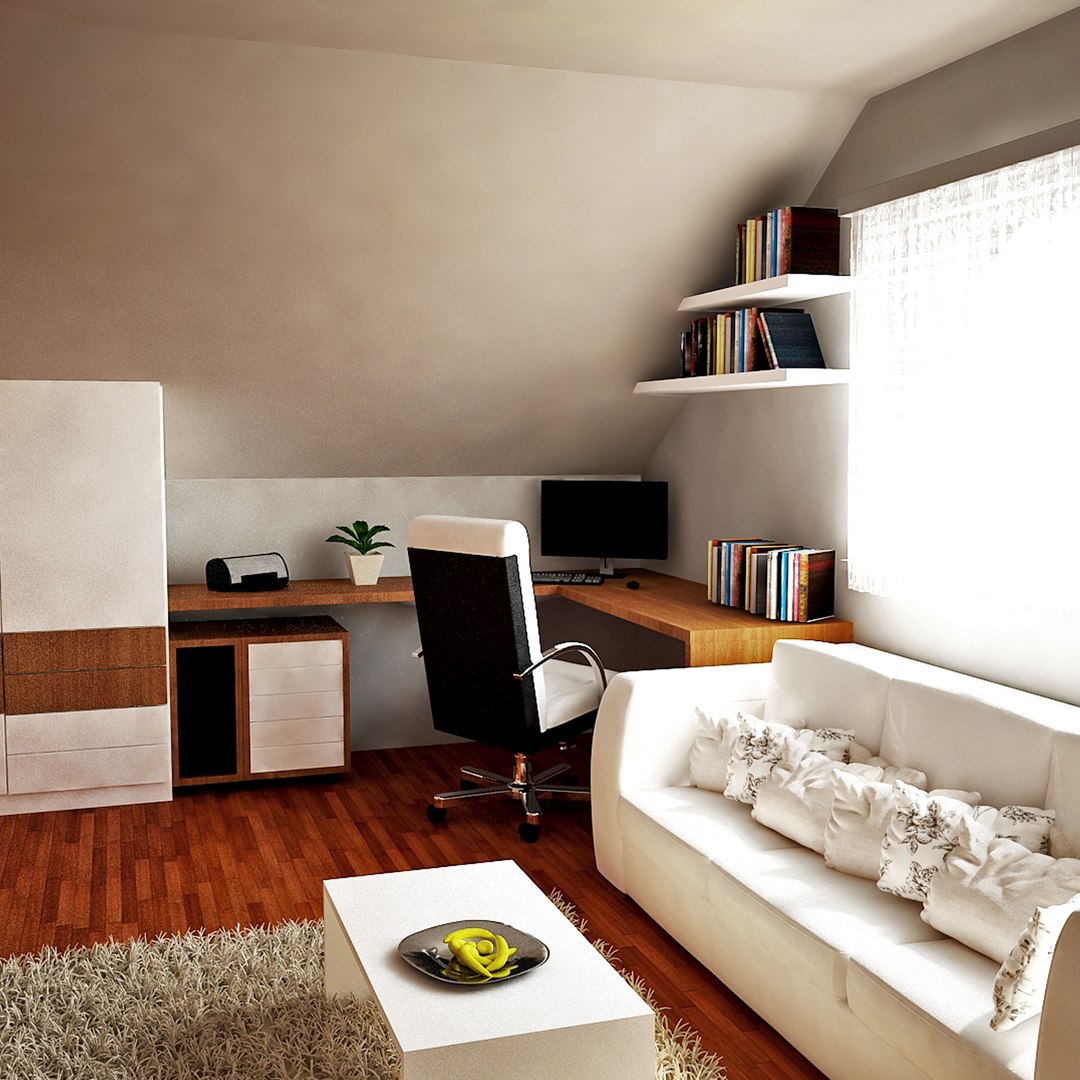 3d Model Home Office