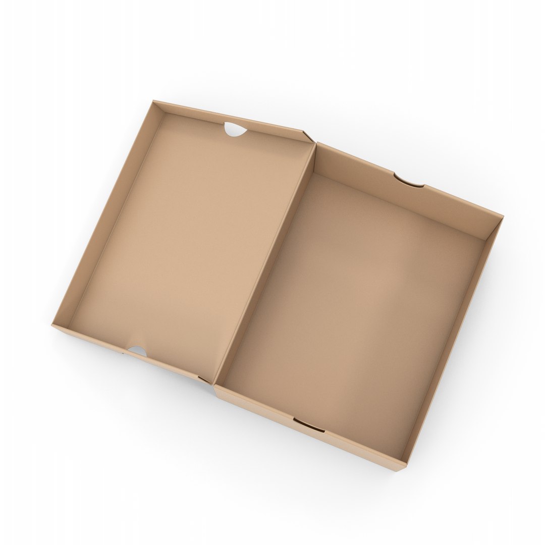 Brown Open Shoe Box 3D - TurboSquid 2168514