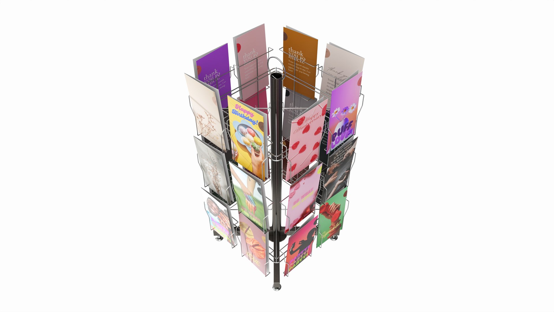Rotating Postcard Display 3D - TurboSquid 2225100