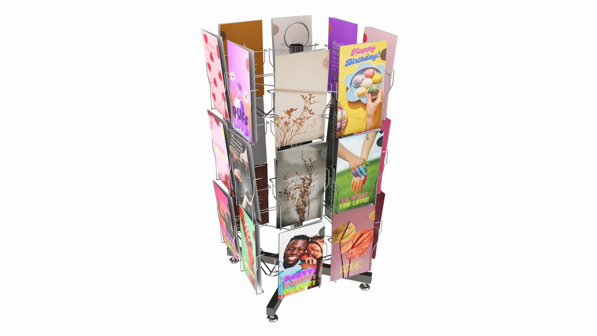 Rotating Postcard Display 3D - TurboSquid 2225100