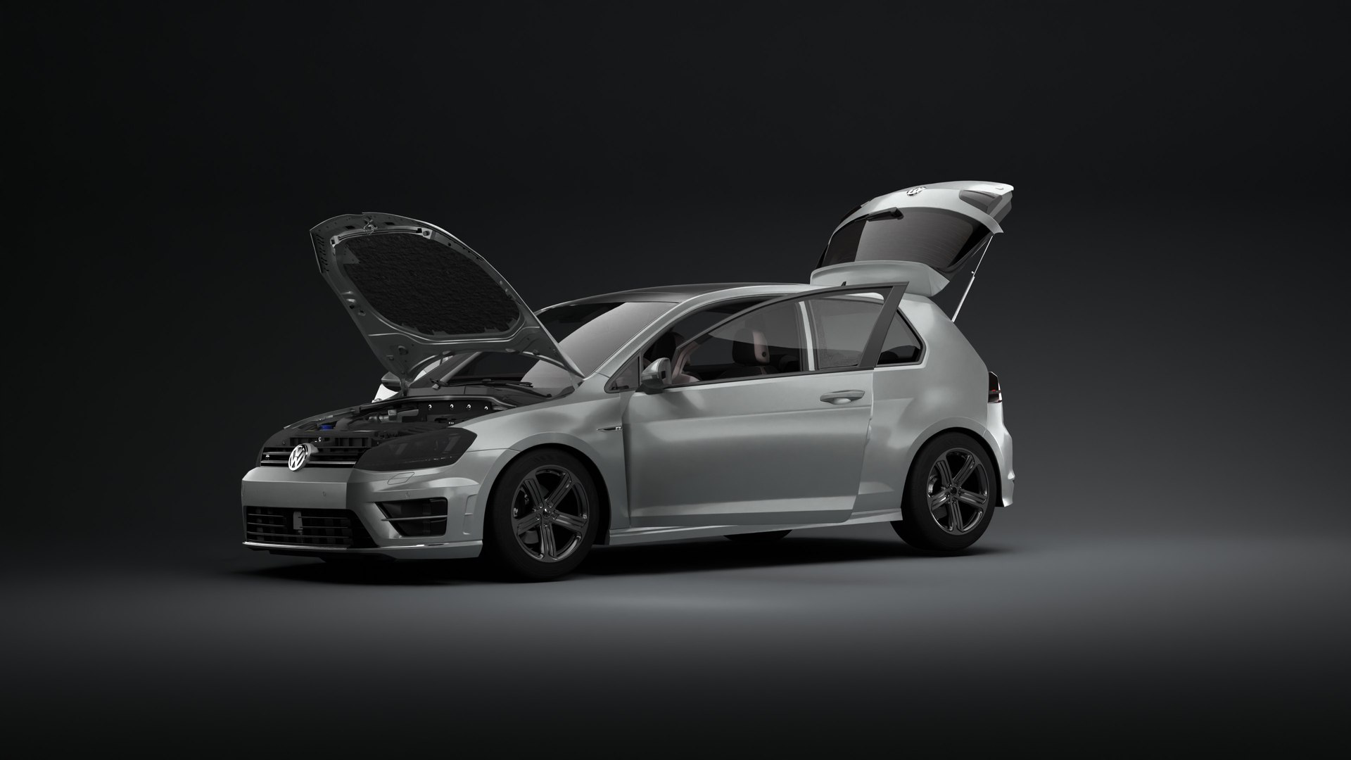 Golf R 3D model - TurboSquid 2034671