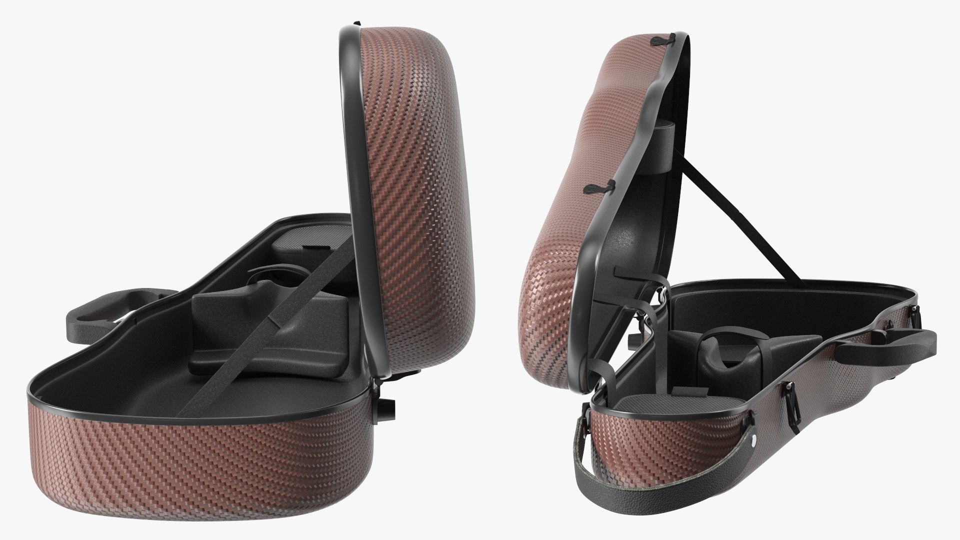 3D Hard Violin Case Brown Empty - TurboSquid 2146053