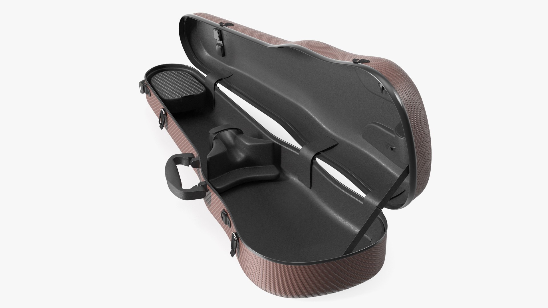 3D Hard Violin Case Brown Empty - TurboSquid 2146053