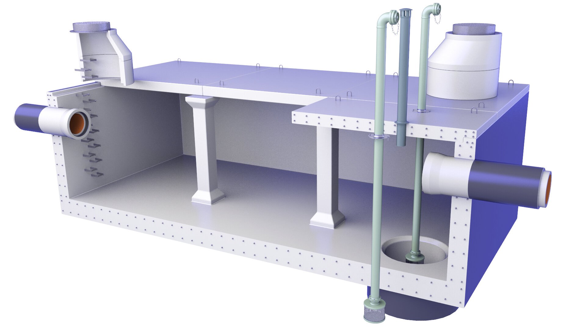 Underground Fire Fighting Tank Diagram 6 3D Model - TurboSquid 1980069