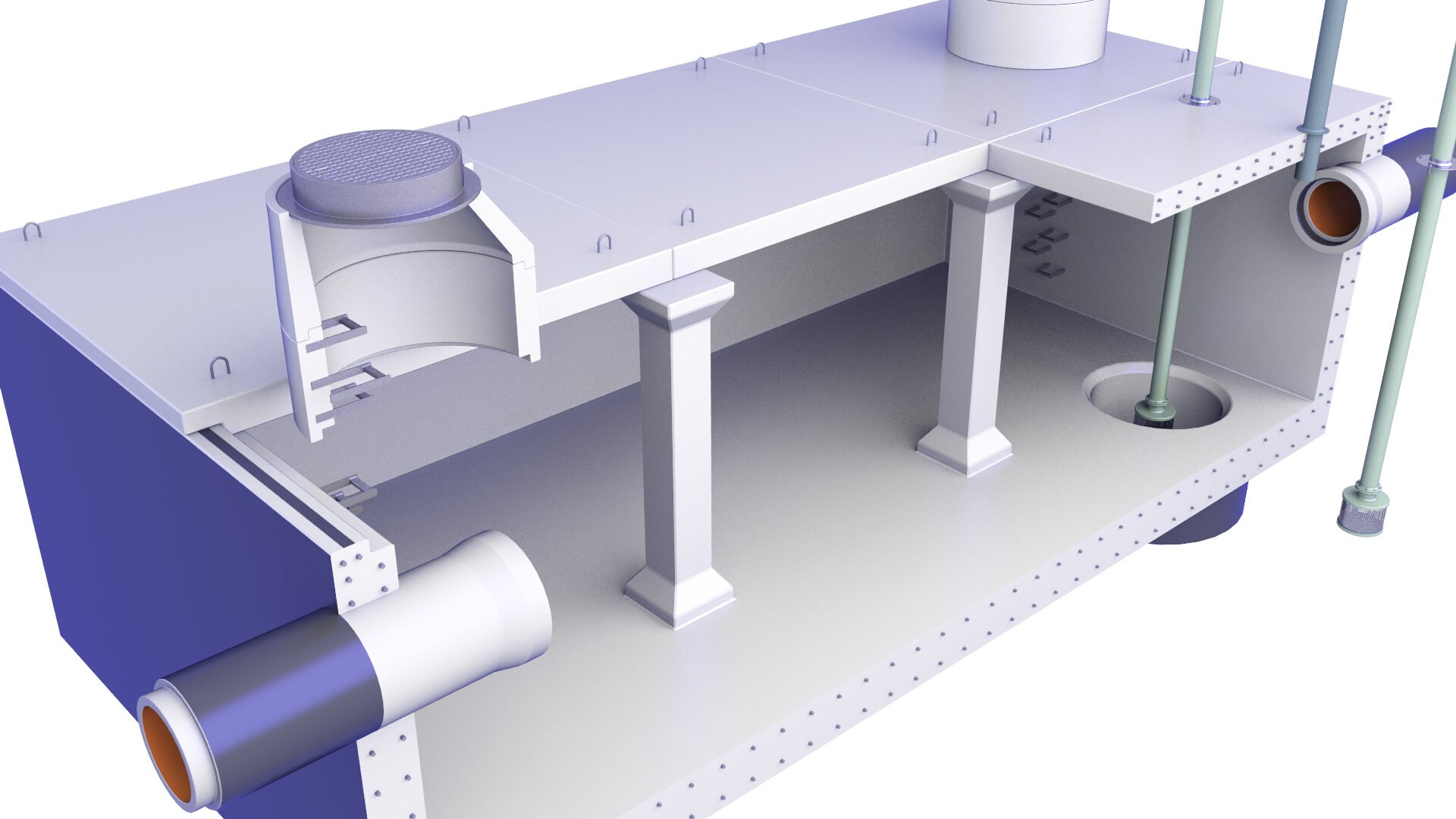 Underground Fire Fighting Tank Diagram 6 3D Model - TurboSquid 1980069