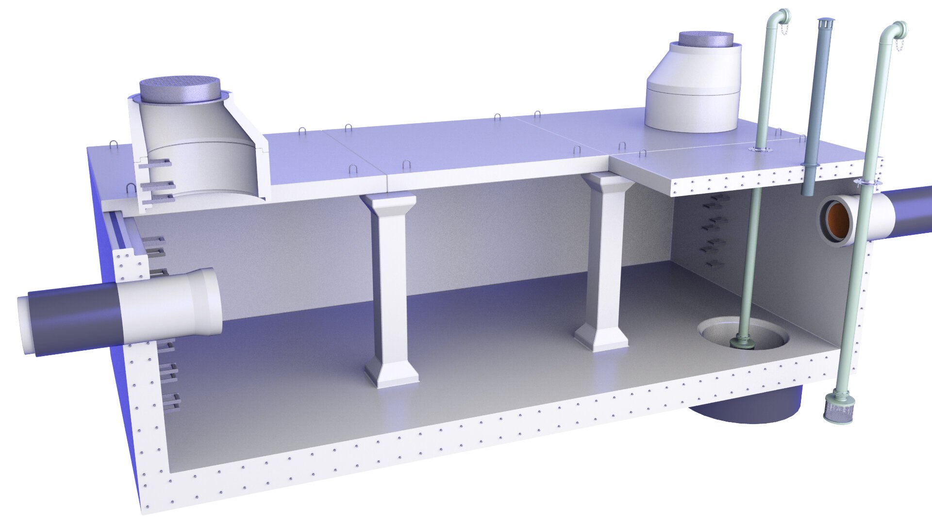Underground Fire Fighting Tank Diagram 6 3D Model - TurboSquid 1980069