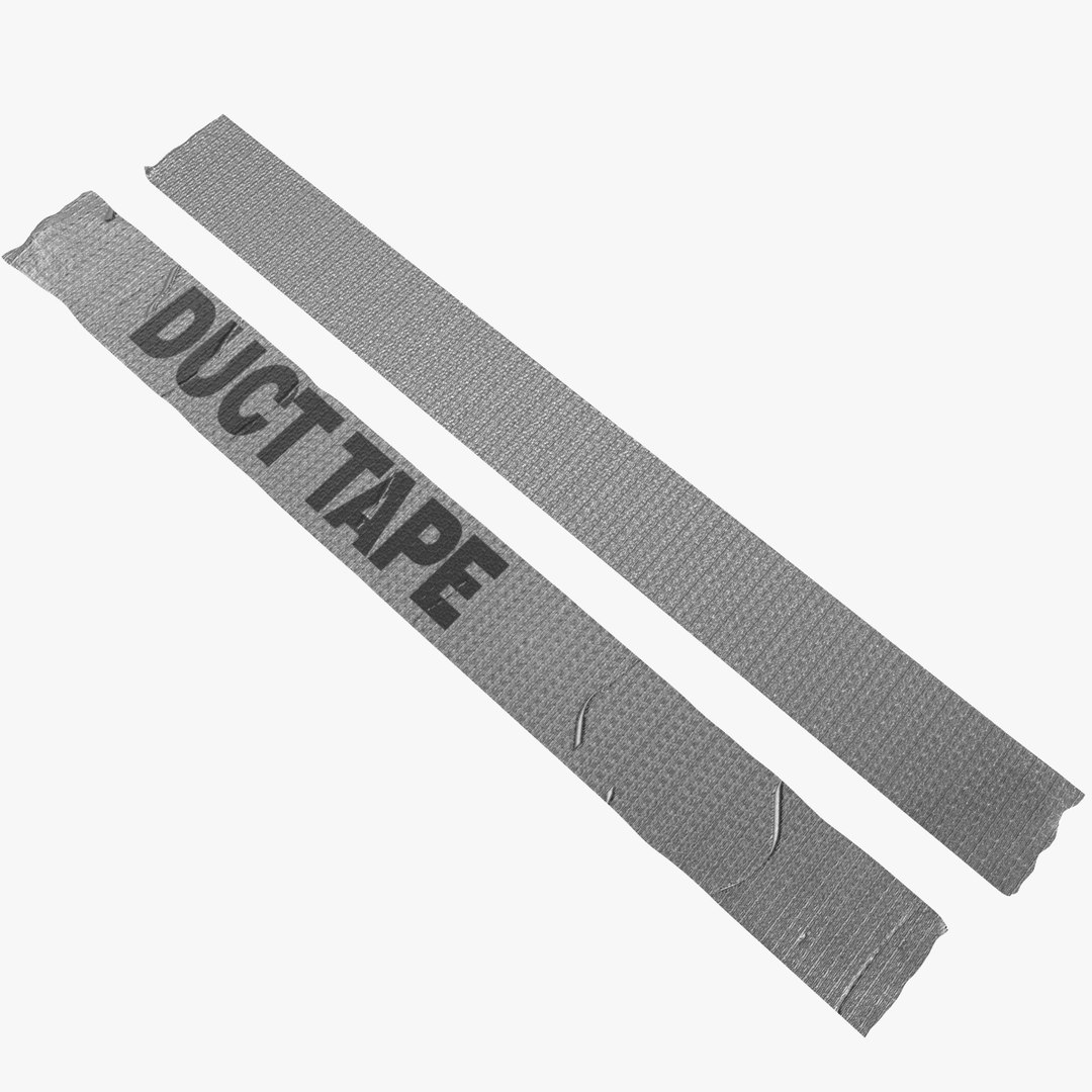 3d Model Ribbons Duct Tape 2