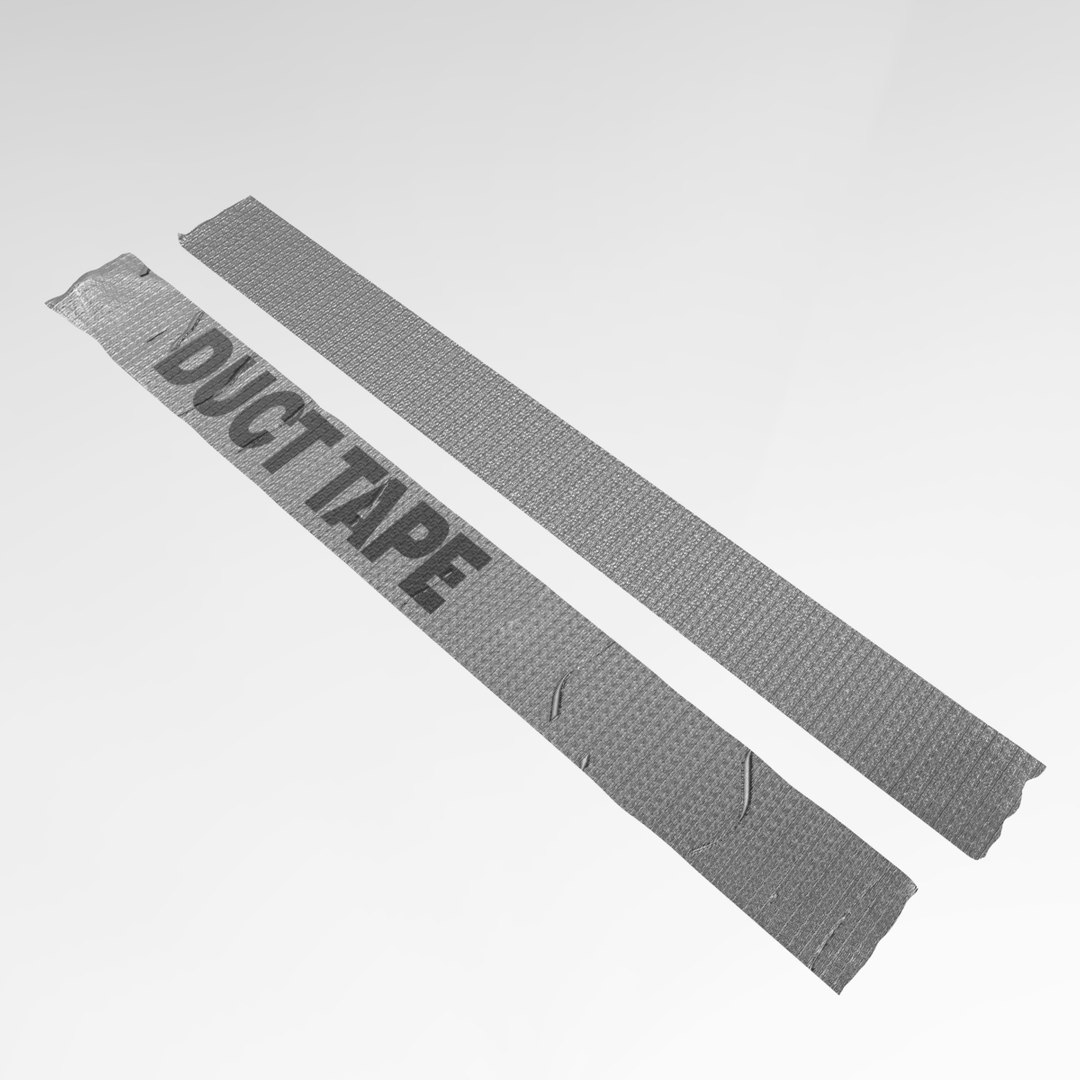3d Model Ribbons Duct Tape 2