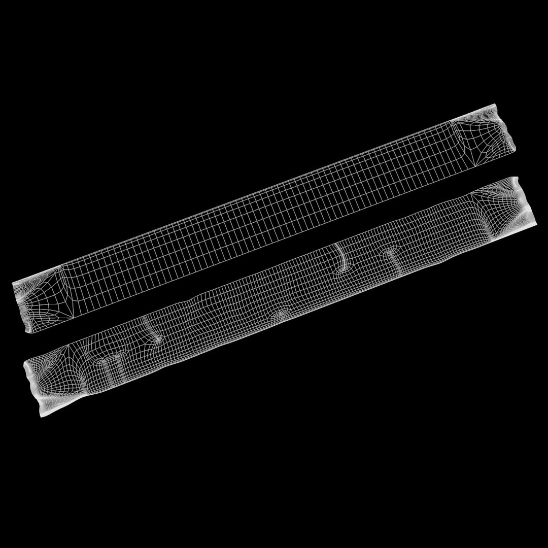 3d Model Ribbons Duct Tape 2