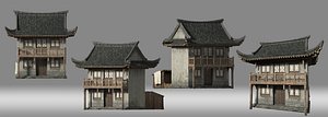 Asian House 3D Models for Download | TurboSquid