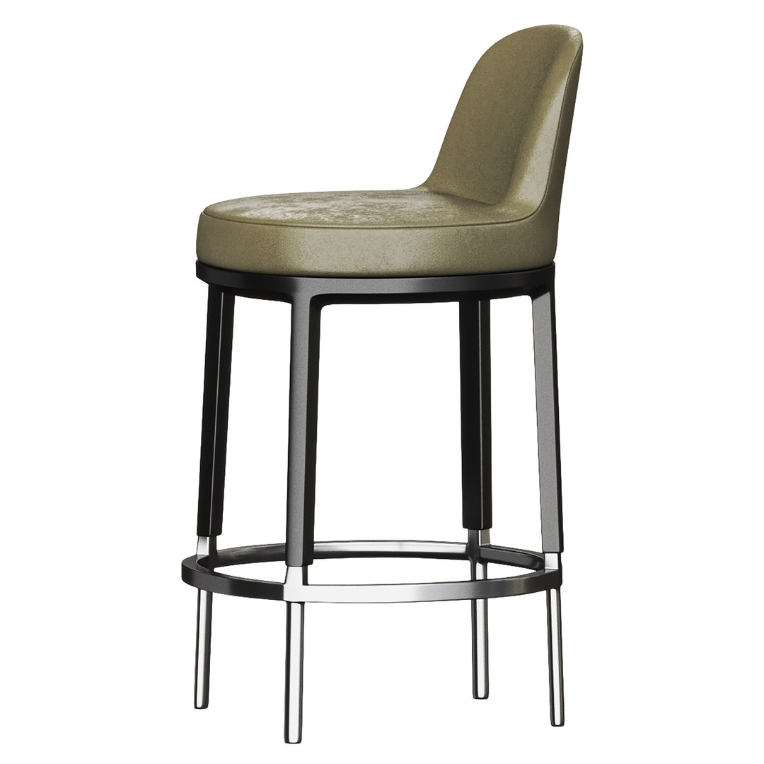 CARATOS High Stool By Maxalto 3D Model - TurboSquid 1884099