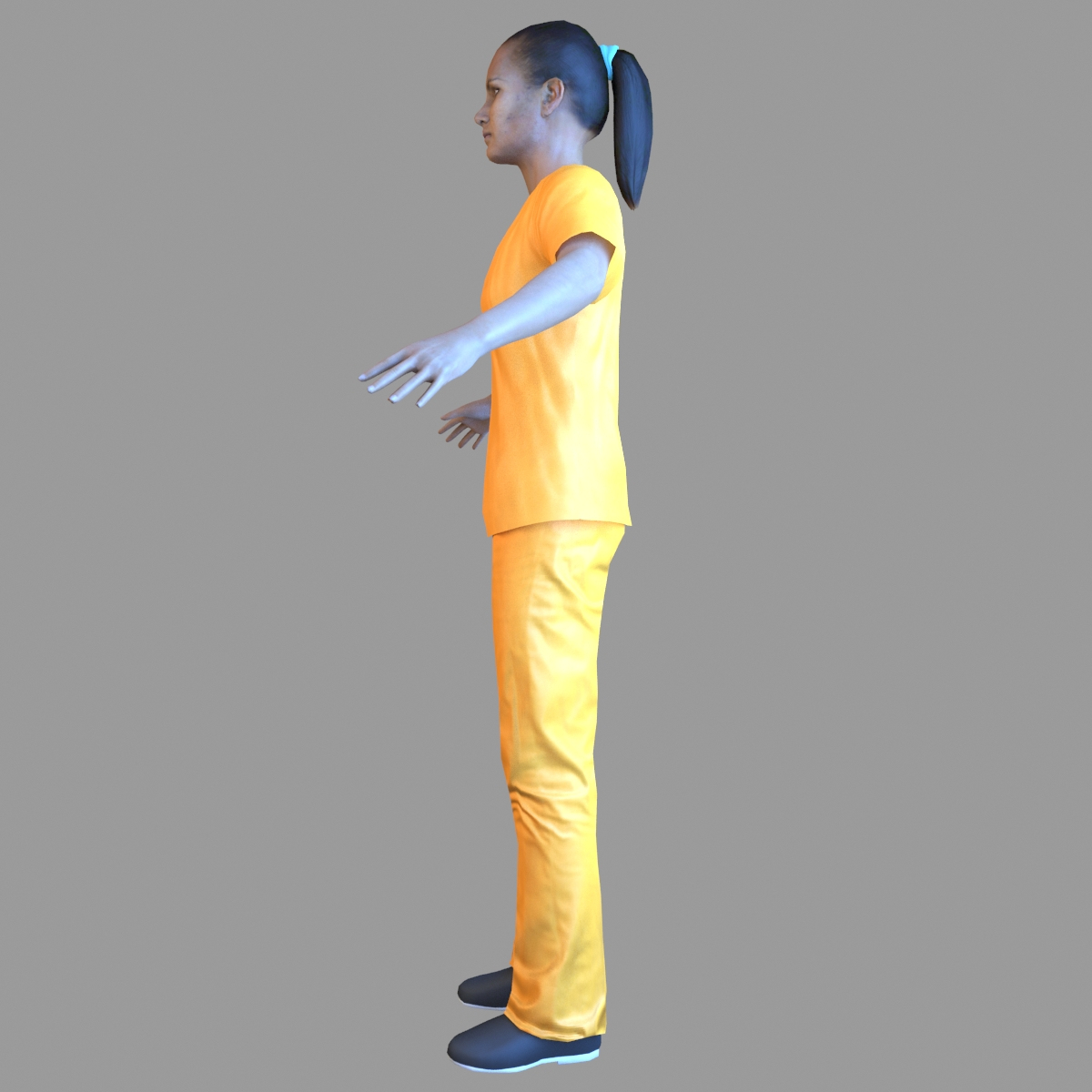 3D female prisoner model - TurboSquid 1469466