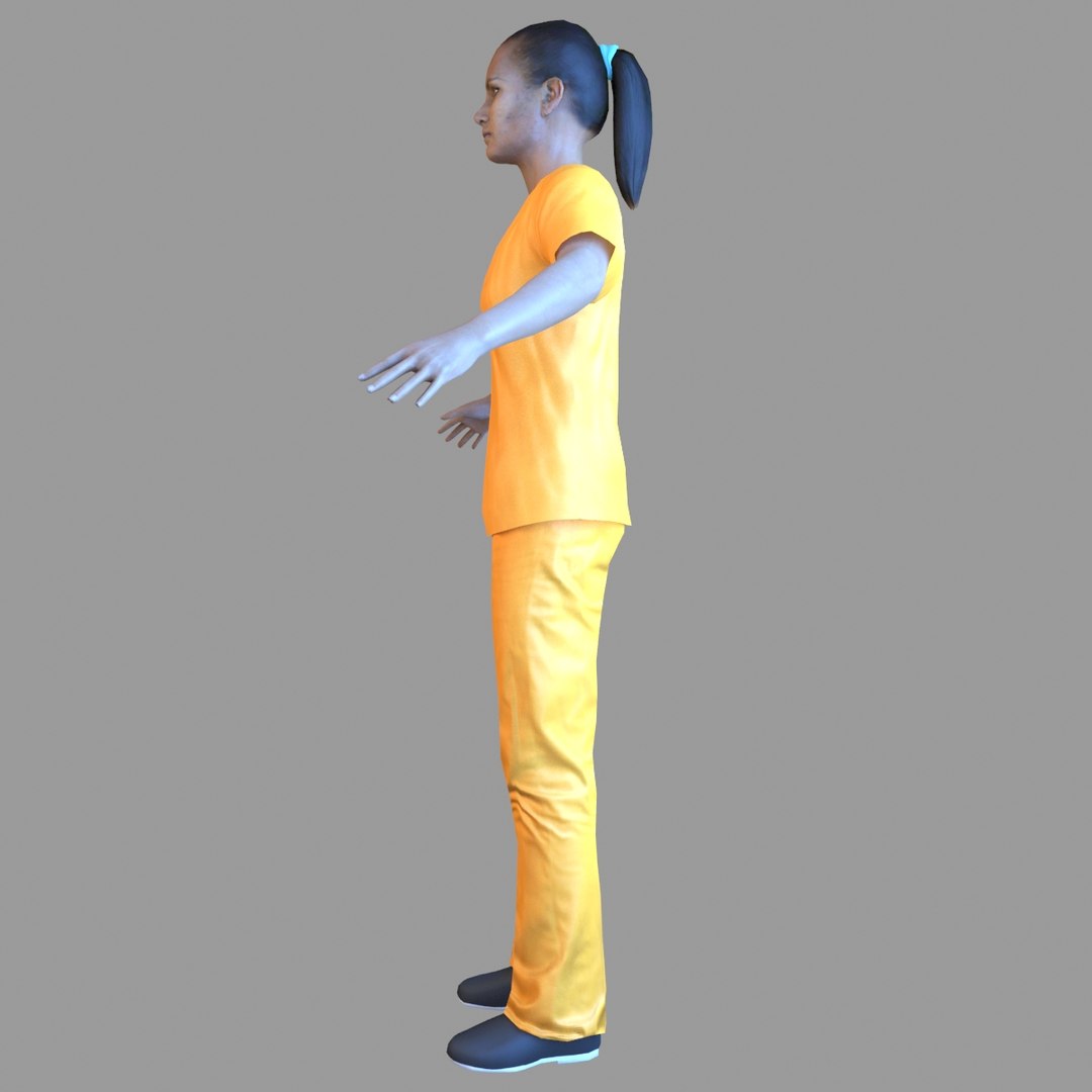 3D Female Prisoner Model - TurboSquid 1469466