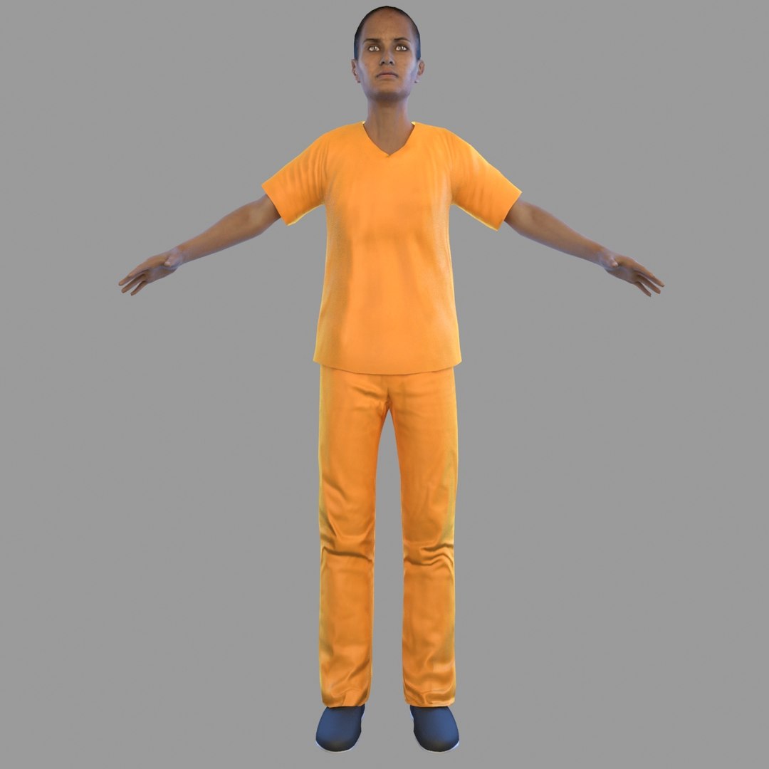 3D Female Prisoner Model - TurboSquid 1469466