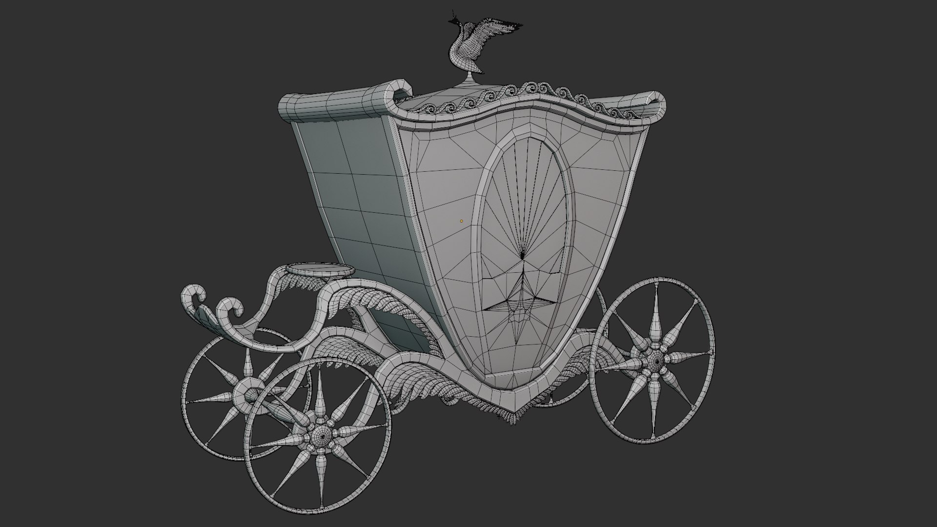 3d Cart Coach Model