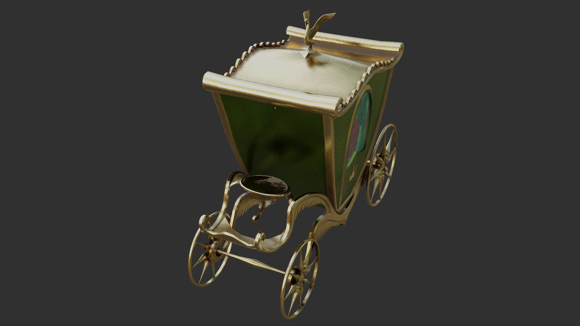 3d Cart Coach Model