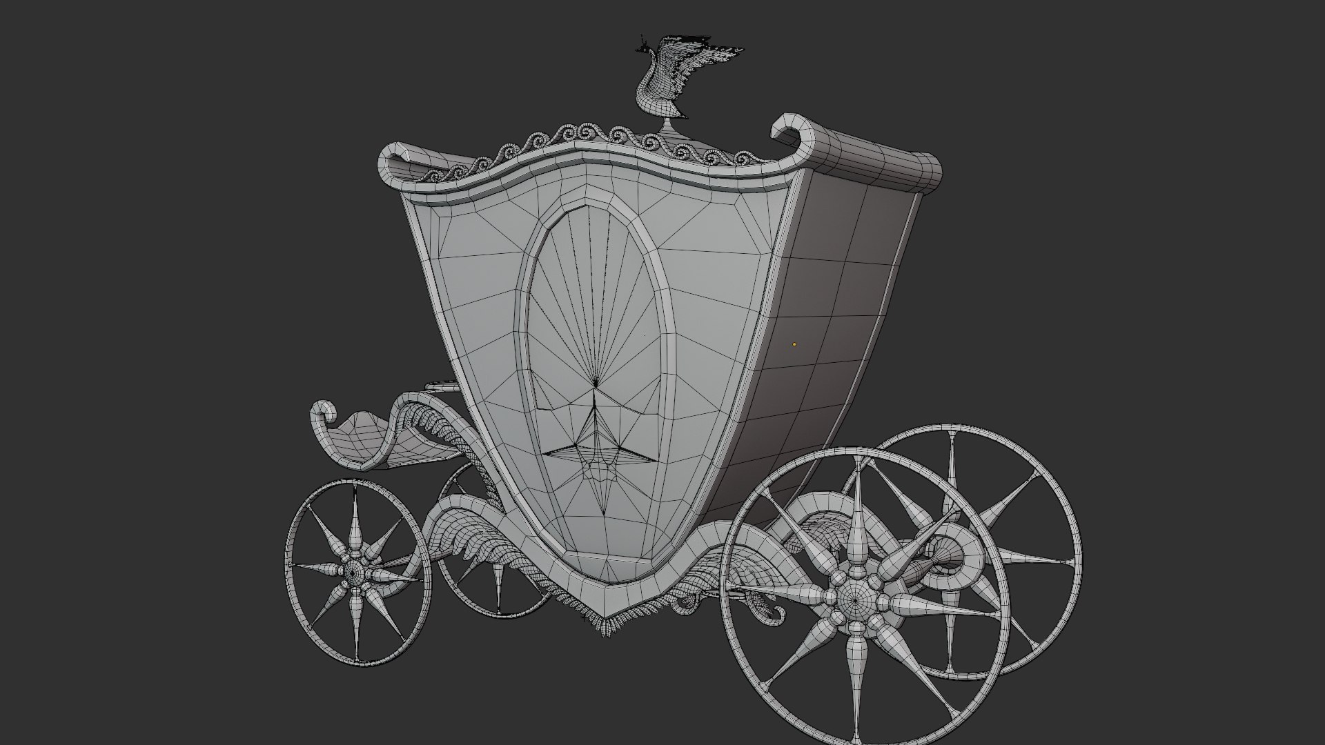 3d Cart Coach Model